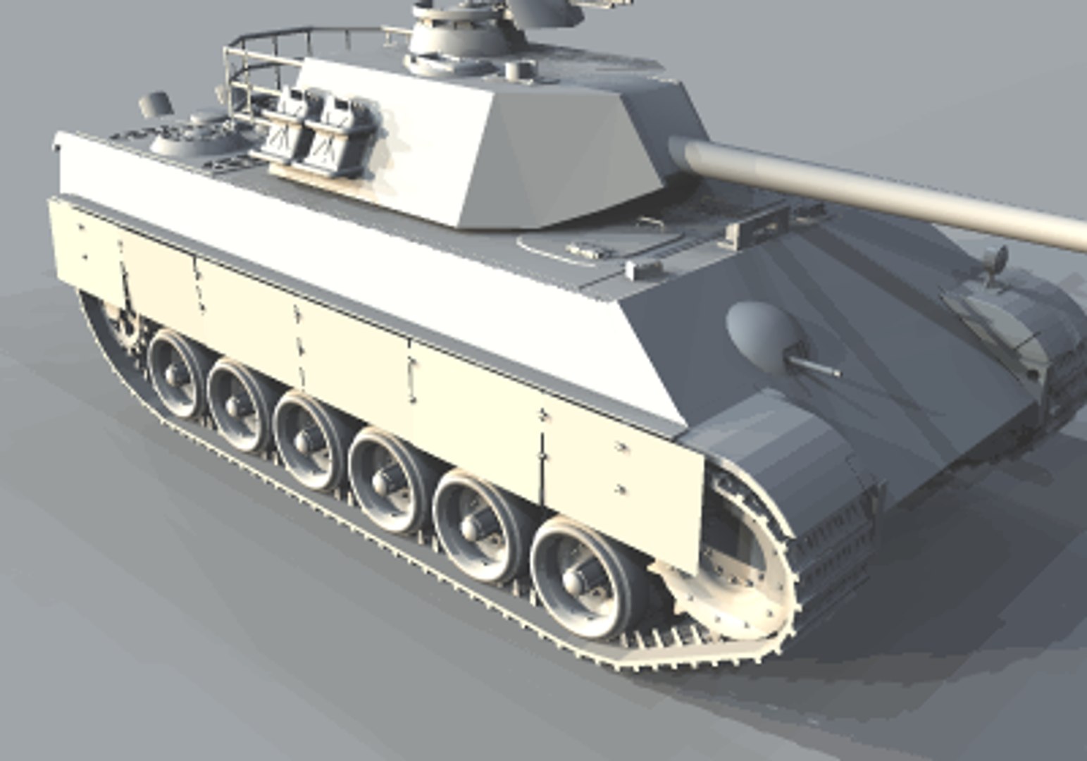 Confederate Medium Tank 3d 3ds