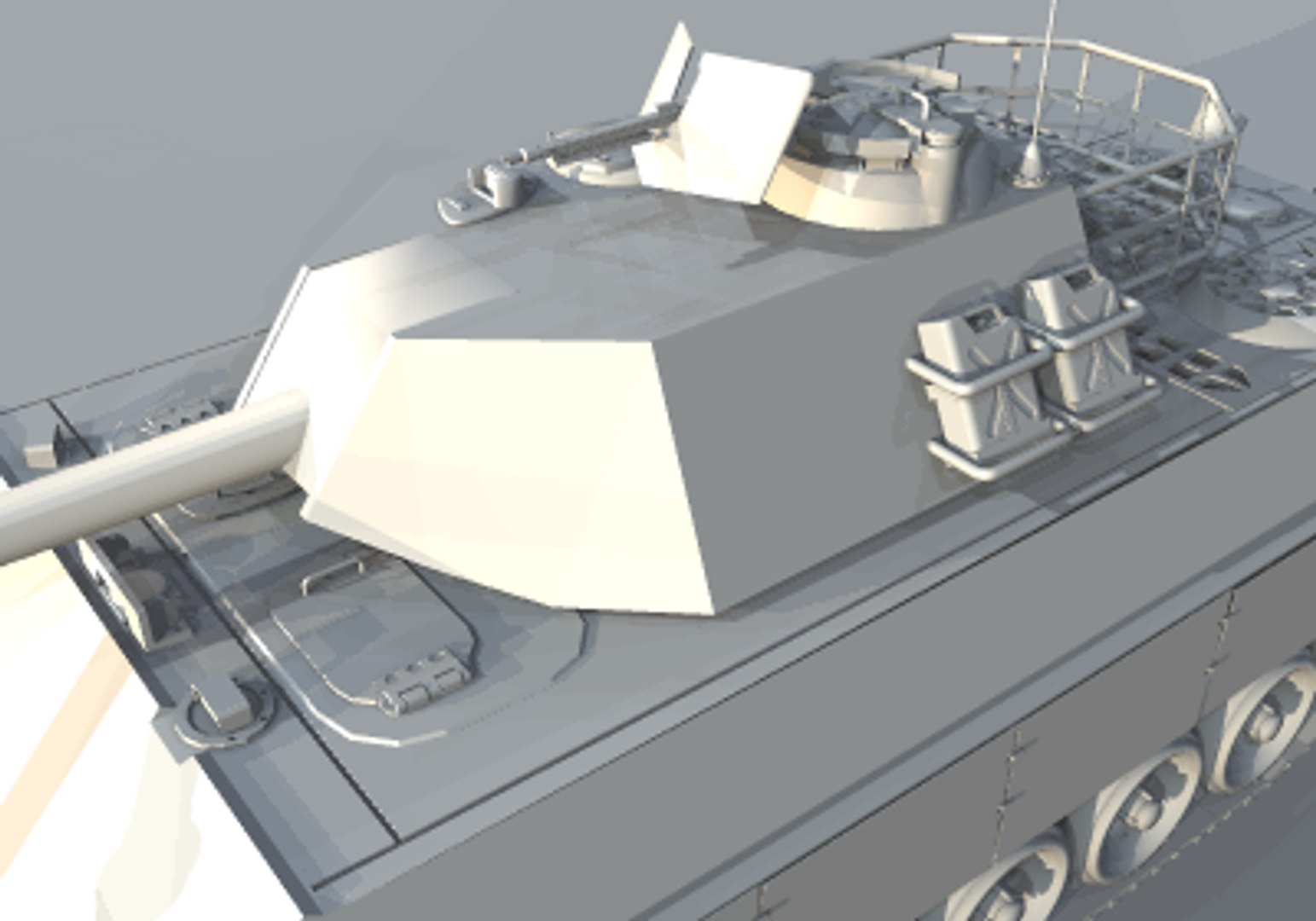 Confederate Medium Tank 3d 3ds