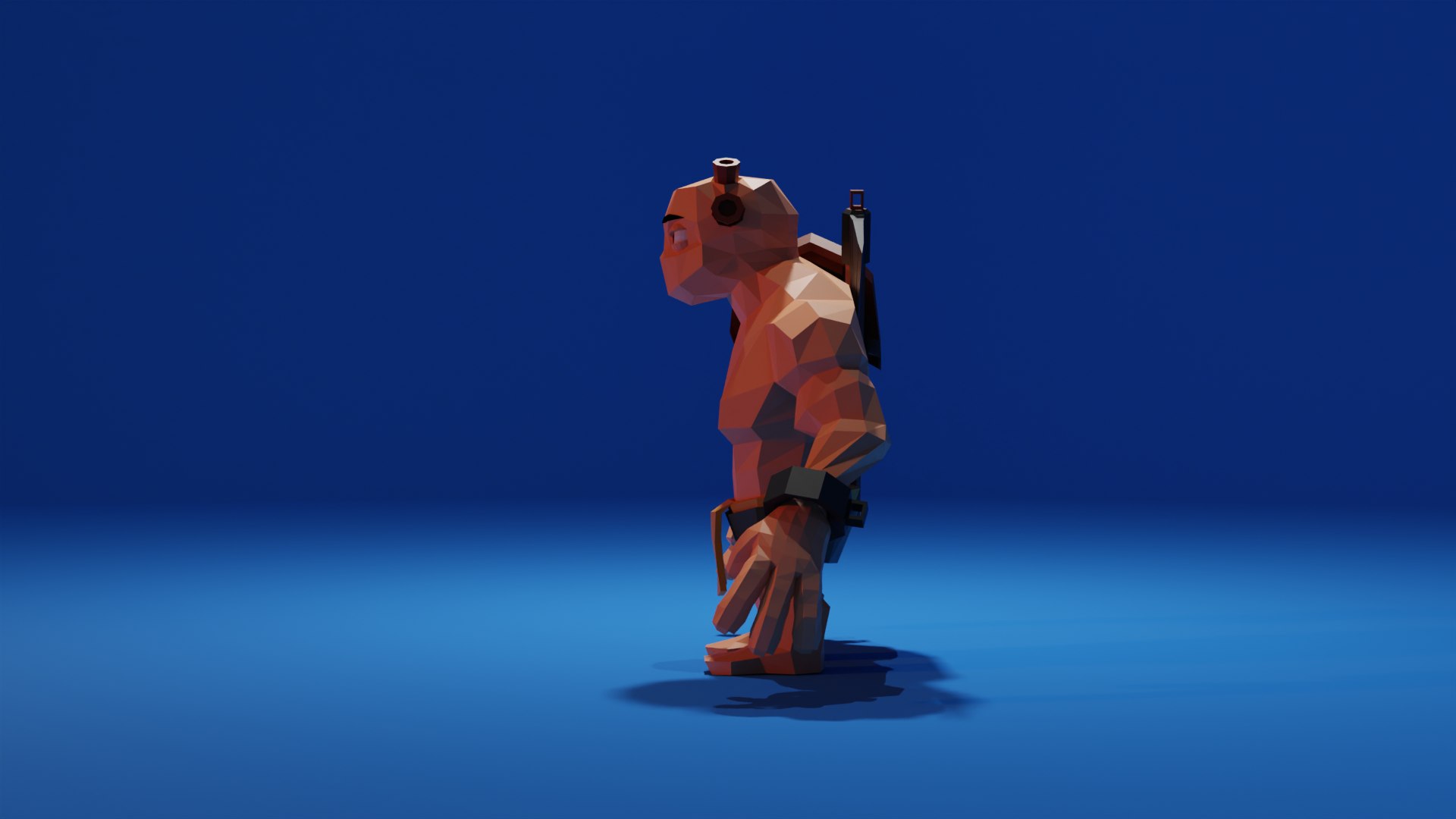 3D Warrior Character Low Poly - TurboSquid 2068220