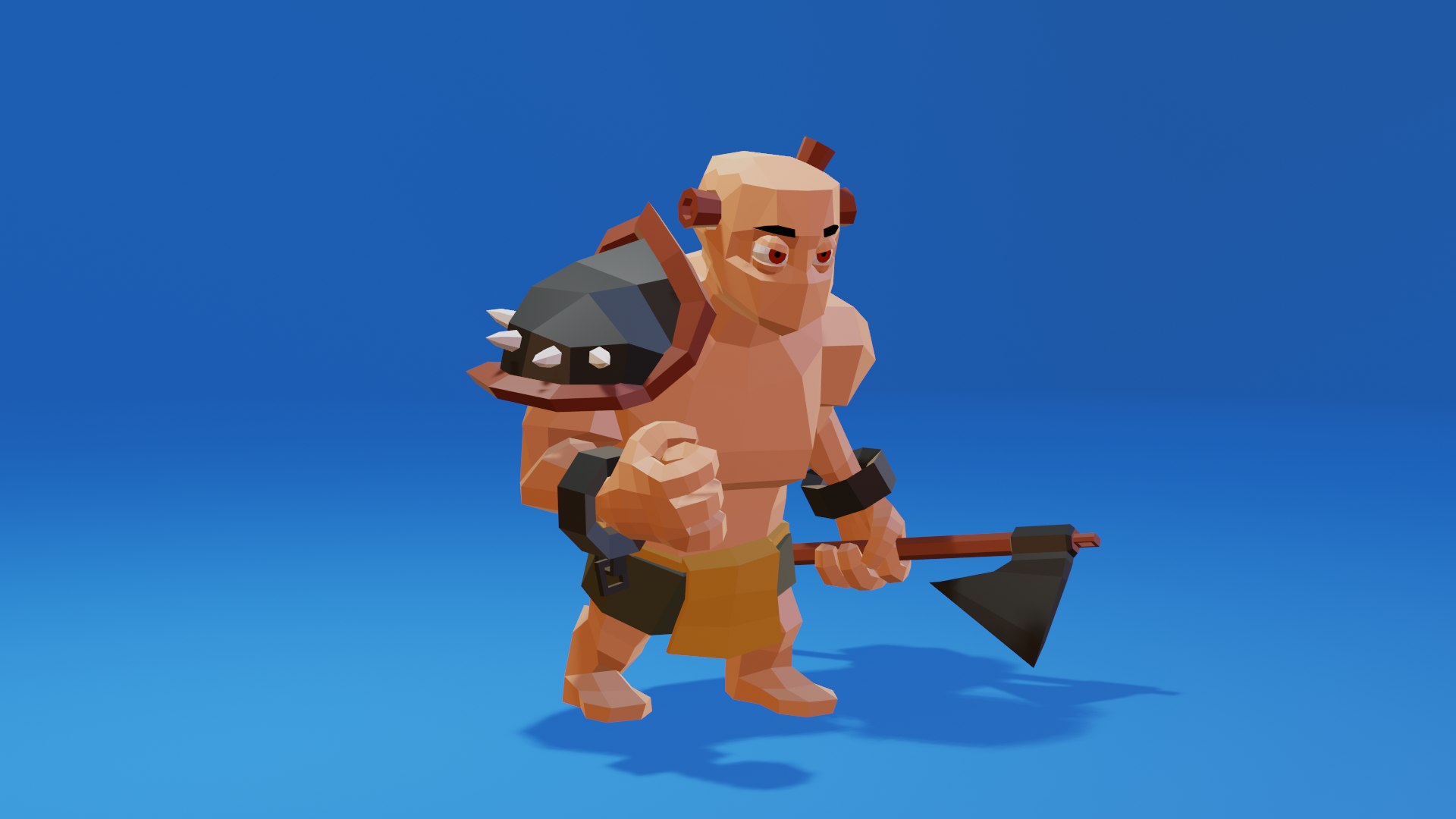 3D Warrior Character Low poly - TurboSquid 2068220