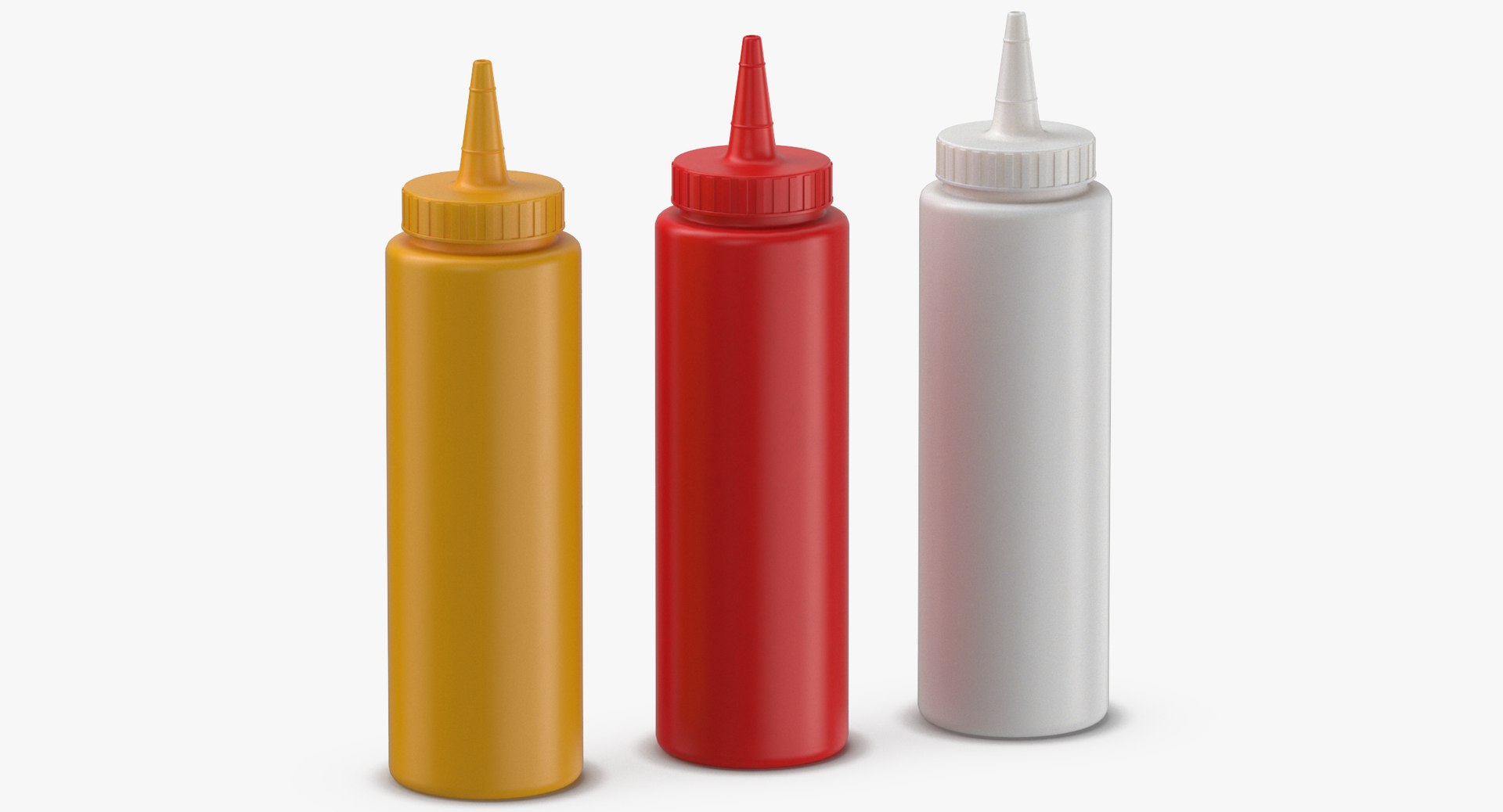 3D Condiment Bottles 01 - TurboSquid 1303410