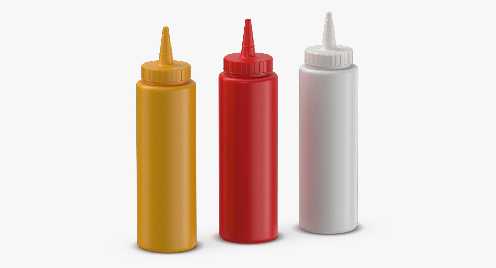 3D Condiment Bottles 01 - TurboSquid 1303410