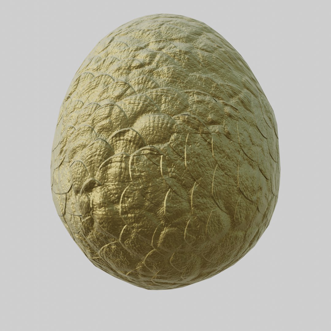 Gold Egg PBR Low-poly Game Ready 3D Model - TurboSquid 1767939