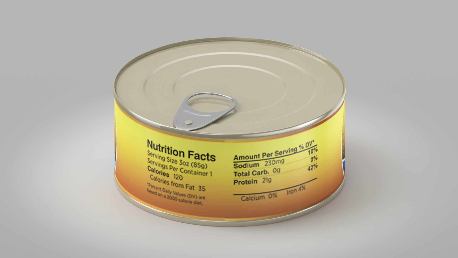 3D Canned Tuna - TurboSquid 1622501
