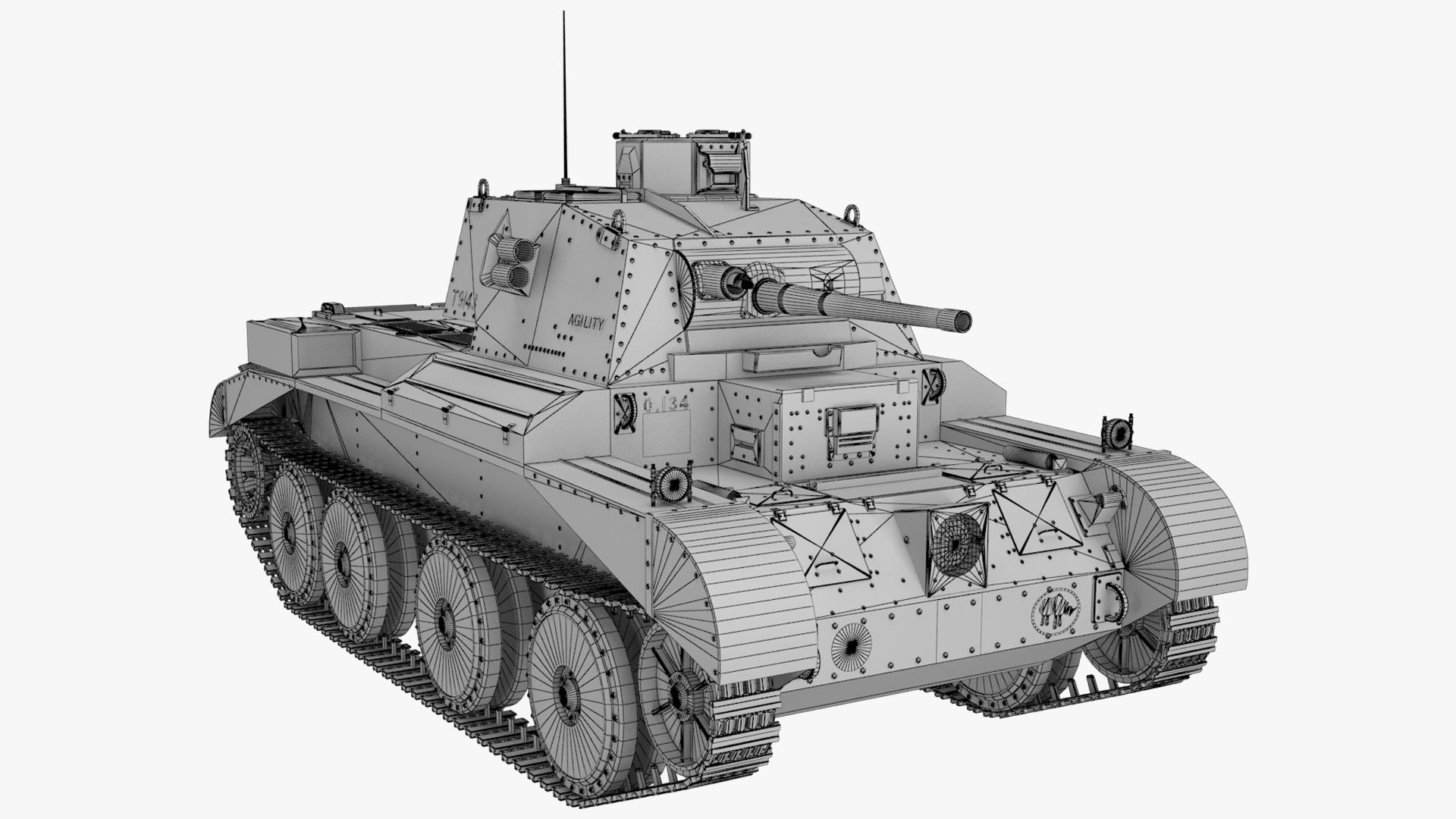 Cruiser Mark Iii A13 3D Model - TurboSquid 1618835