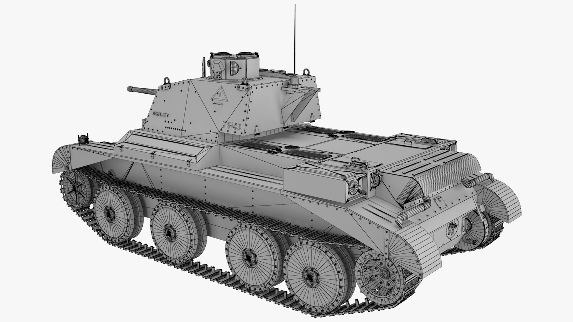 Cruiser Mark Iii A13 3D Model - TurboSquid 1618835