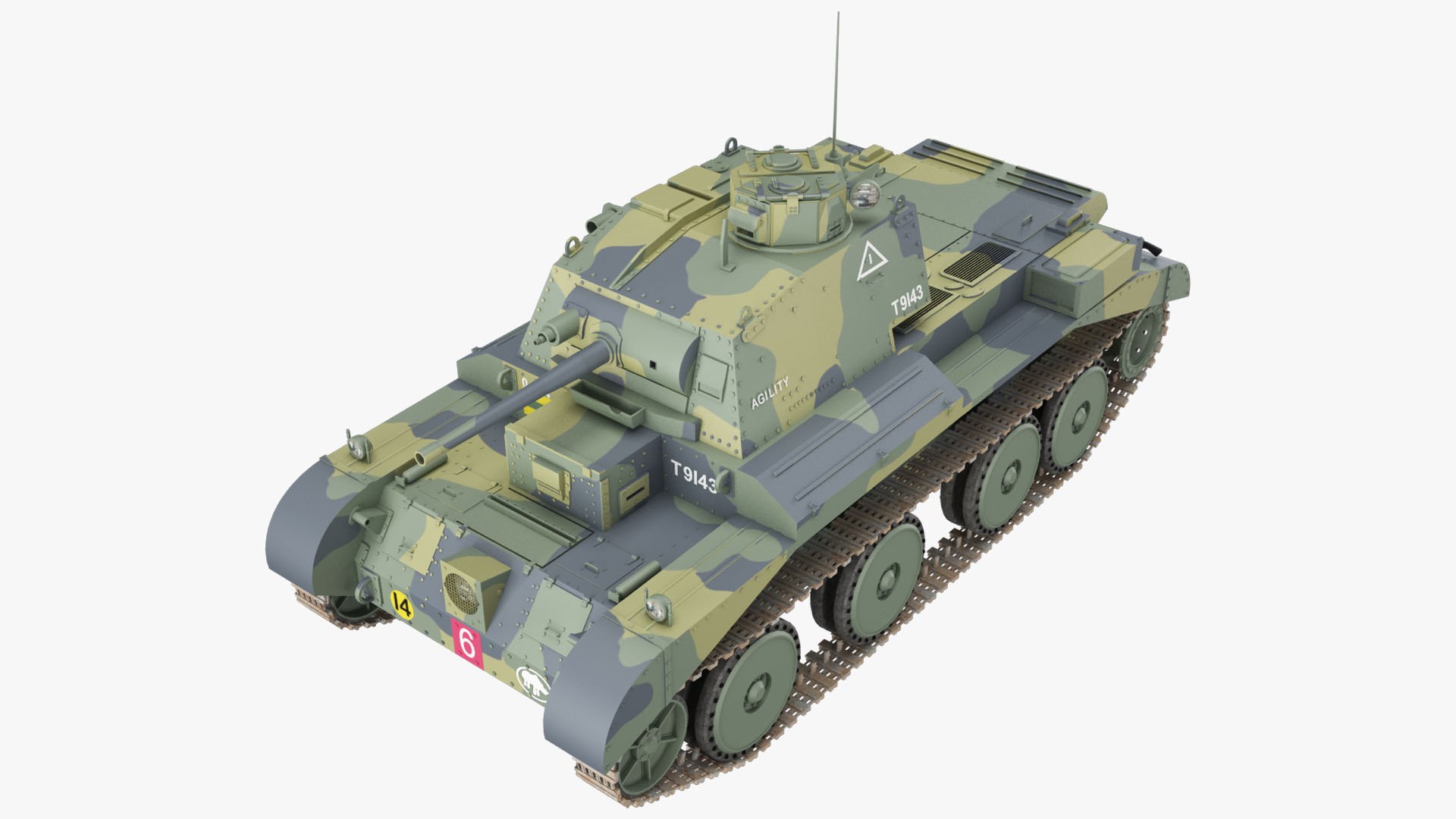 Cruiser Mark Iii A13 3D Model - TurboSquid 1618835