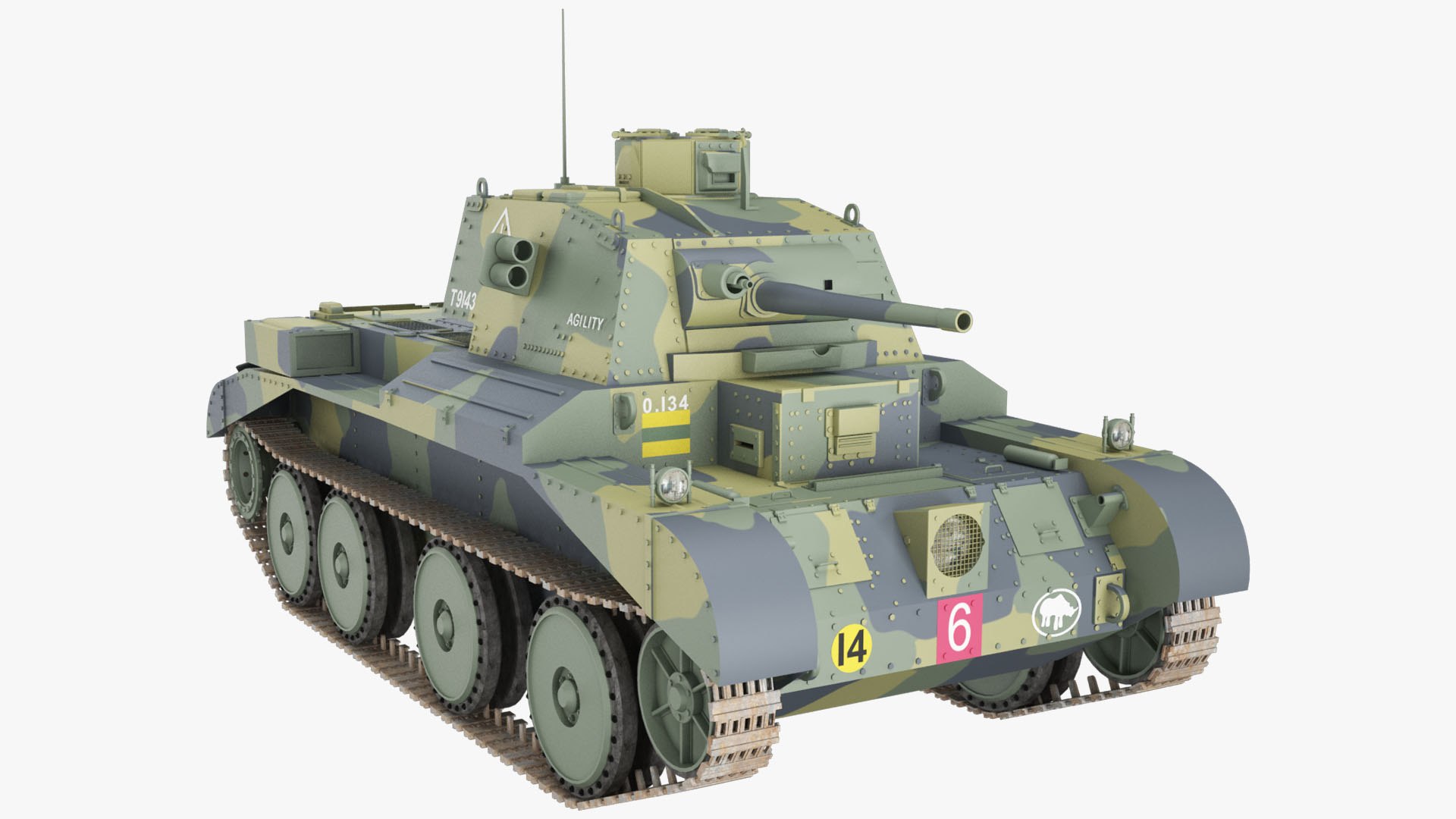 Cruiser Mark Iii A13 3D Model - TurboSquid 1618835