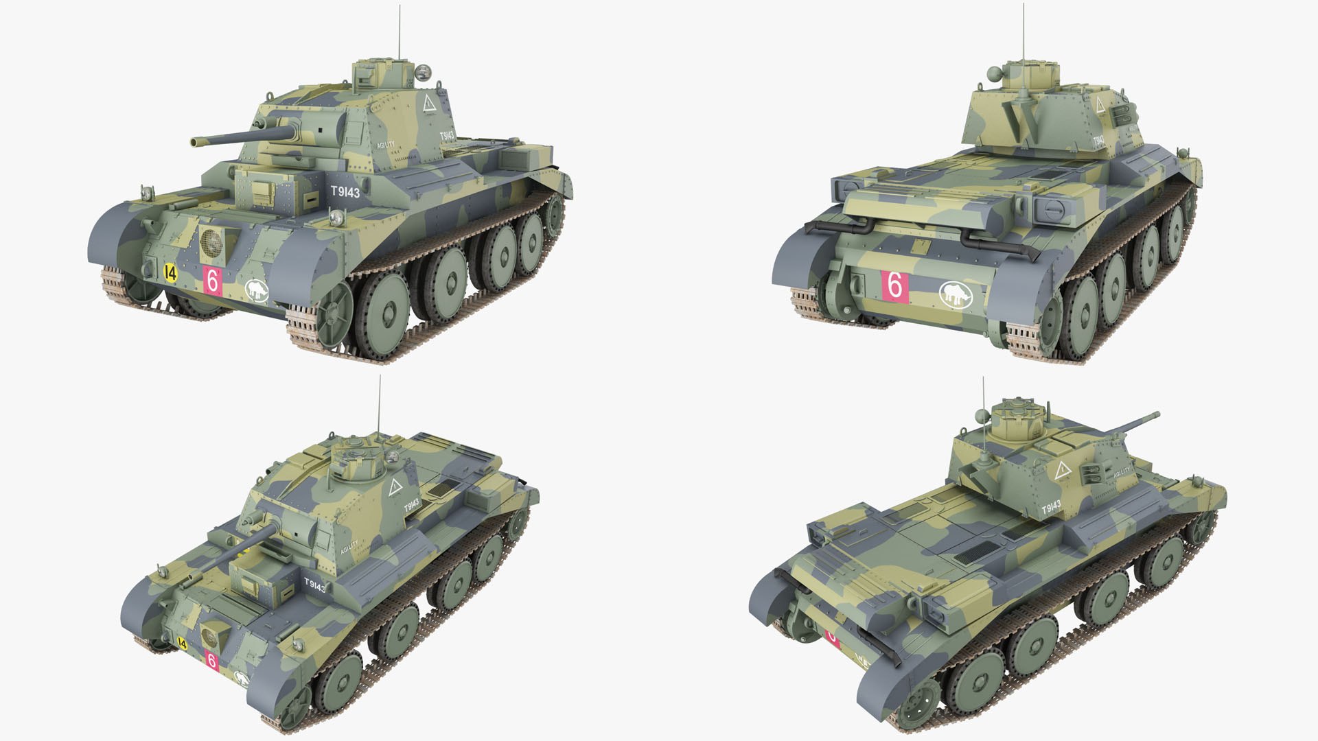 Cruiser Mark Iii A13 3D Model - TurboSquid 1618835