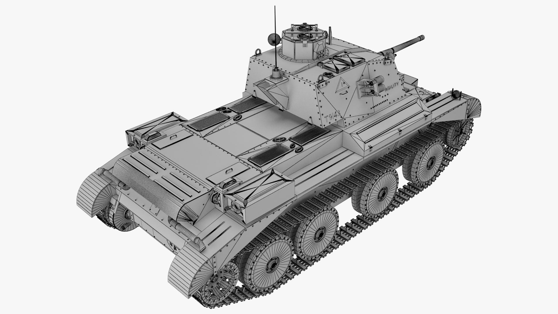 Cruiser Mark Iii A13 3D Model - TurboSquid 1618835