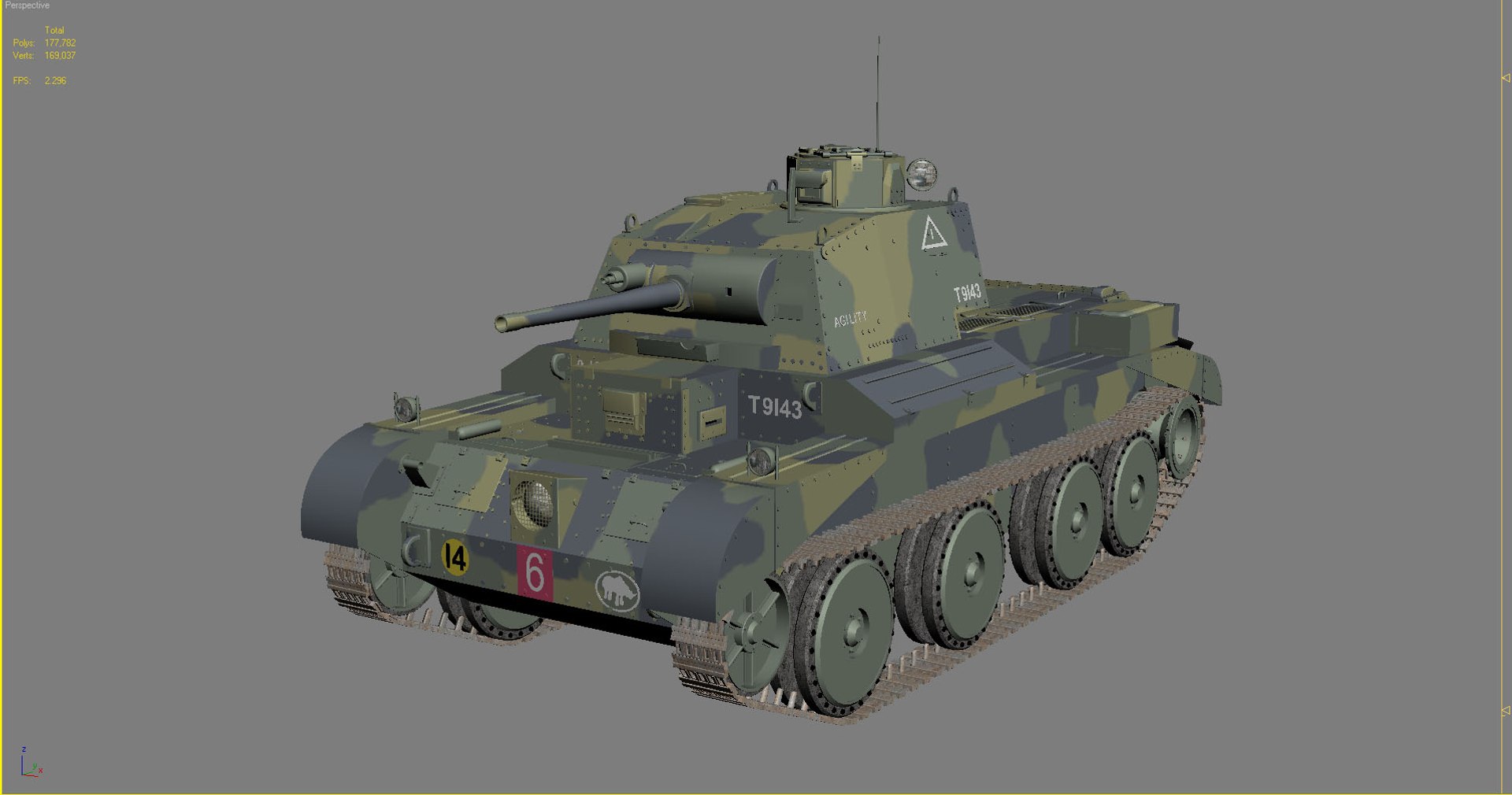 Cruiser Mark Iii A13 3D Model - TurboSquid 1618835