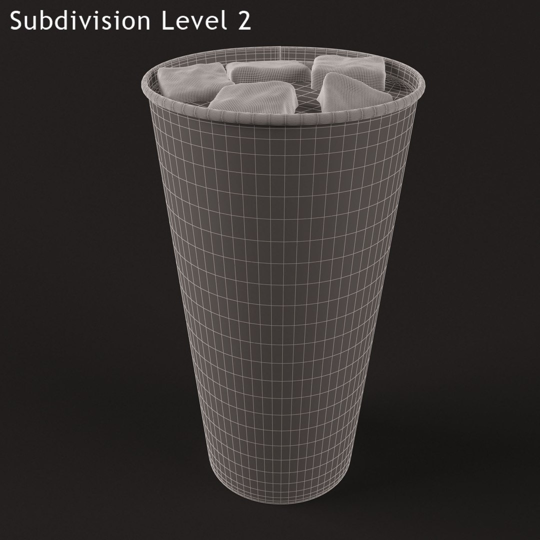 3ds Max Paper Cup Ice