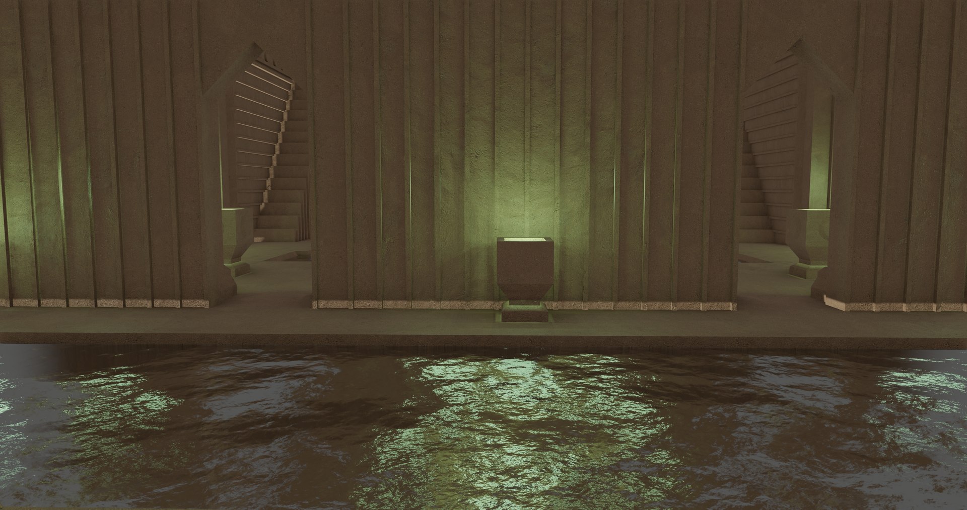 3D Primitive Underground Building - TurboSquid 1899101