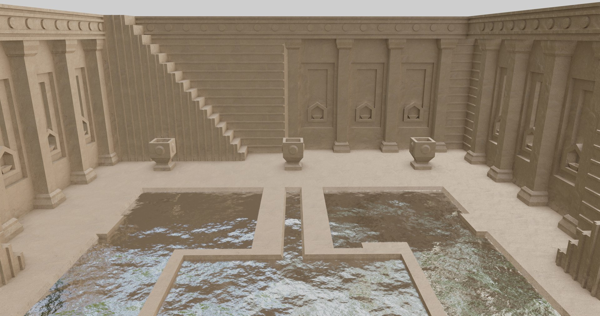 3D Primitive Underground Building - TurboSquid 1899101