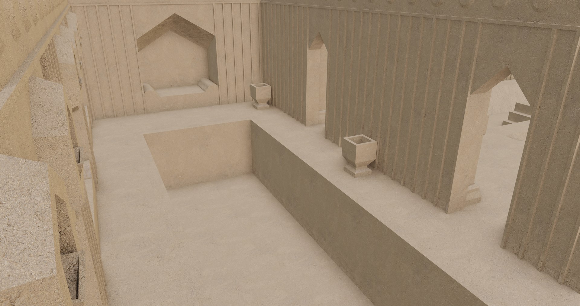 3D Primitive Underground Building - TurboSquid 1899101