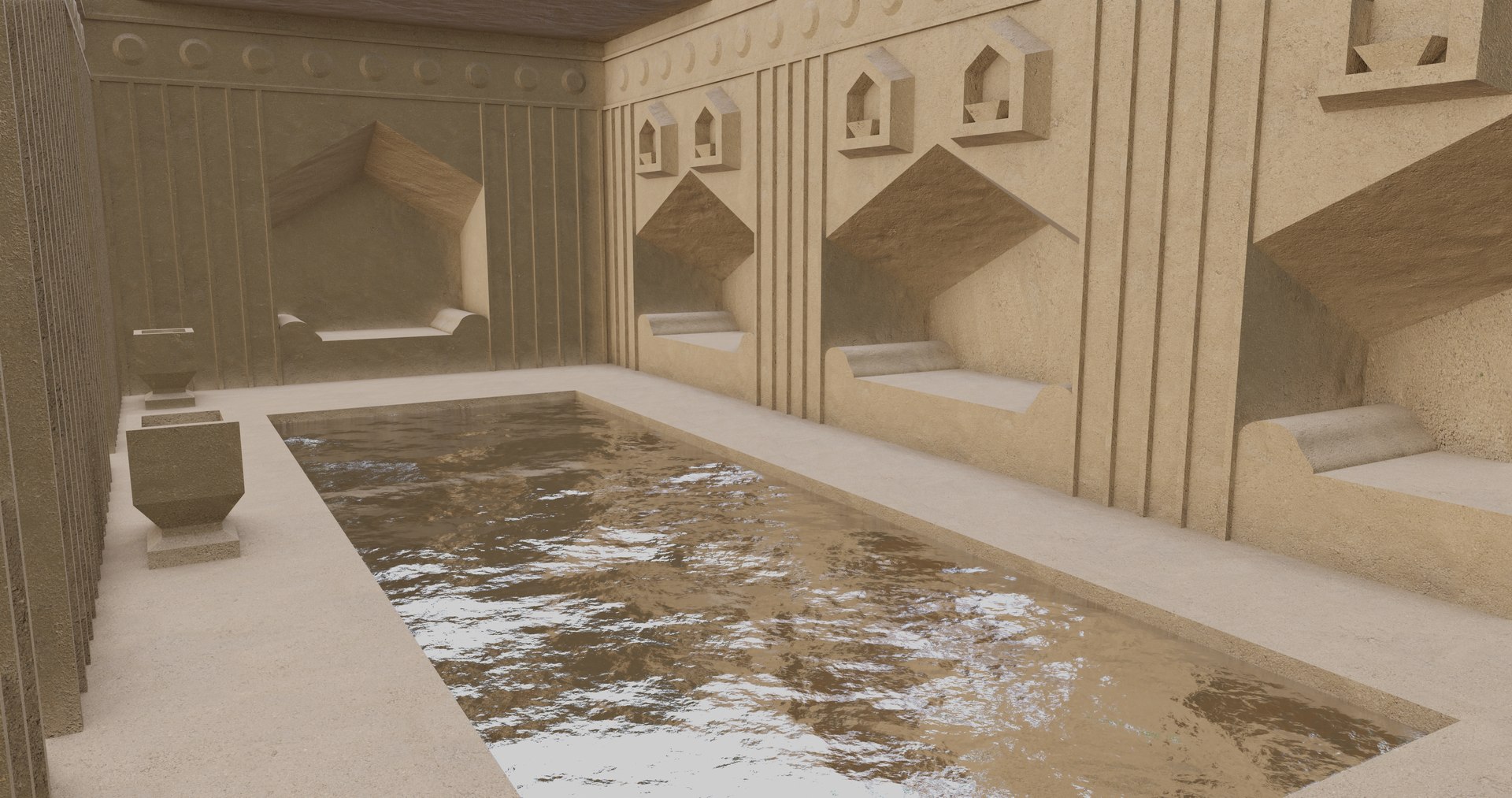 3D Primitive Underground Building - TurboSquid 1899101