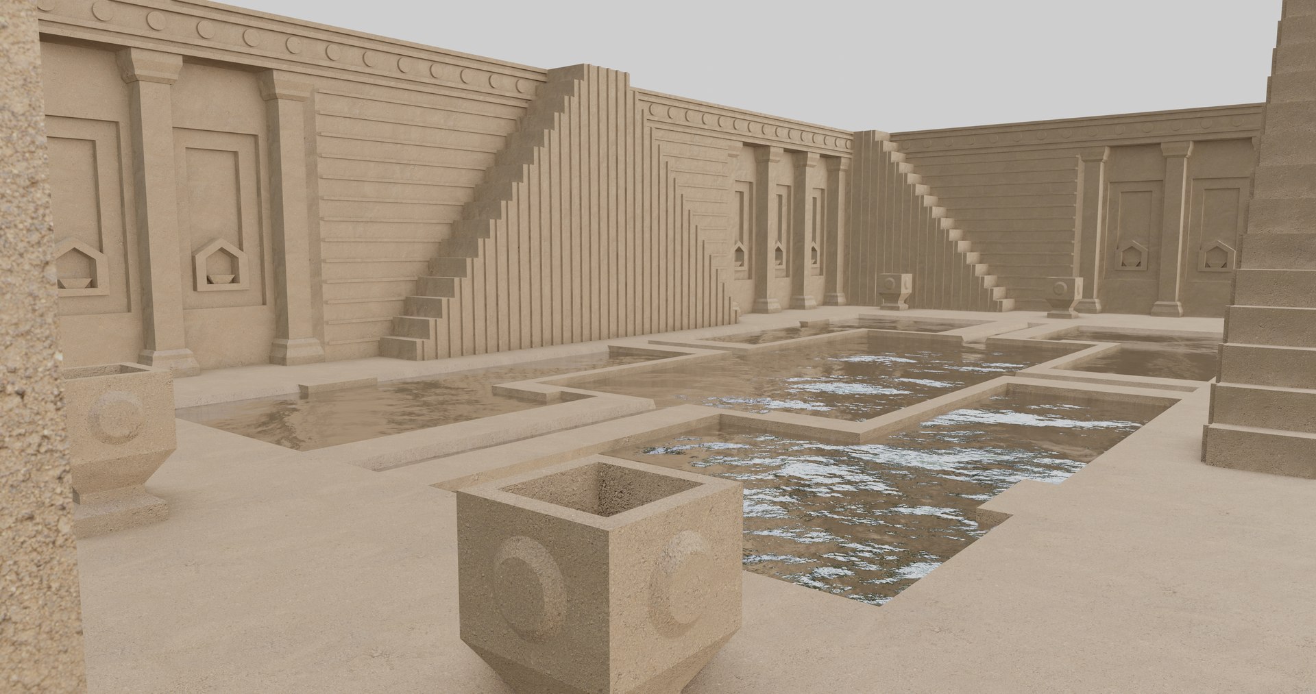 3D Primitive Underground Building - TurboSquid 1899101