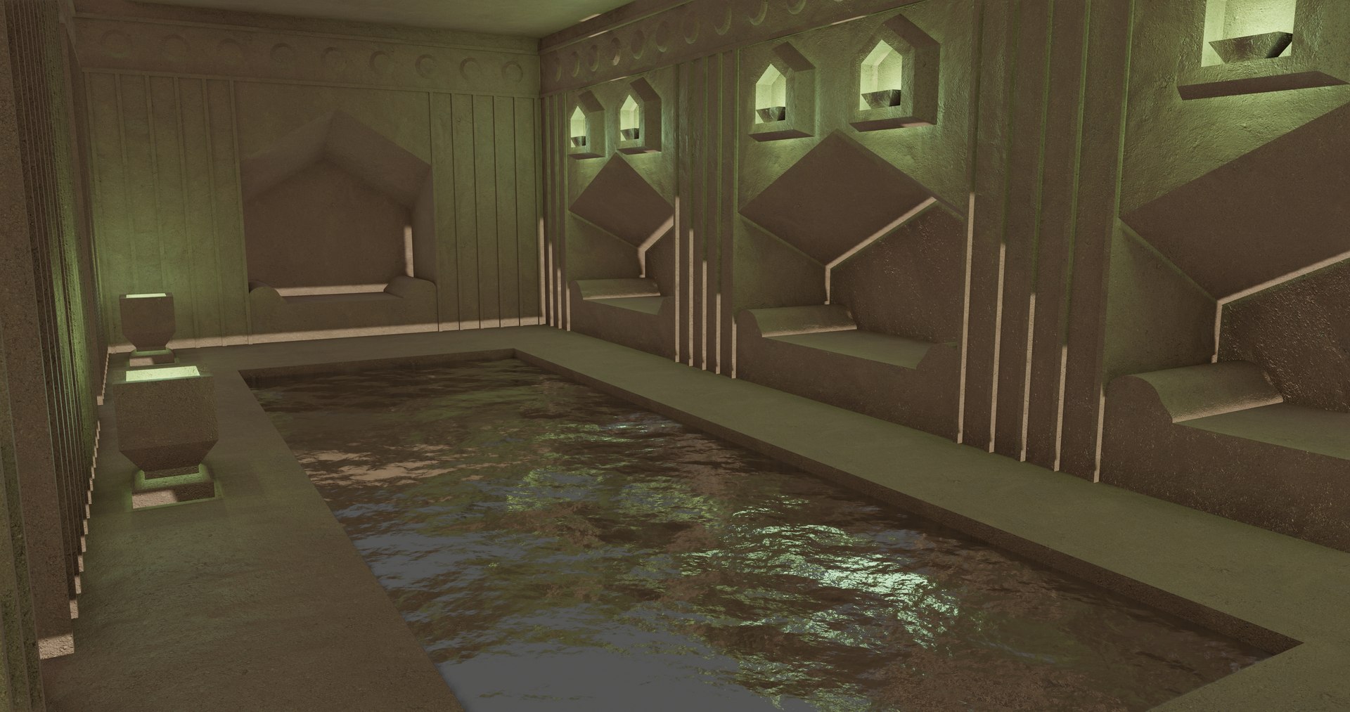 3D Primitive Underground Building - TurboSquid 1899101