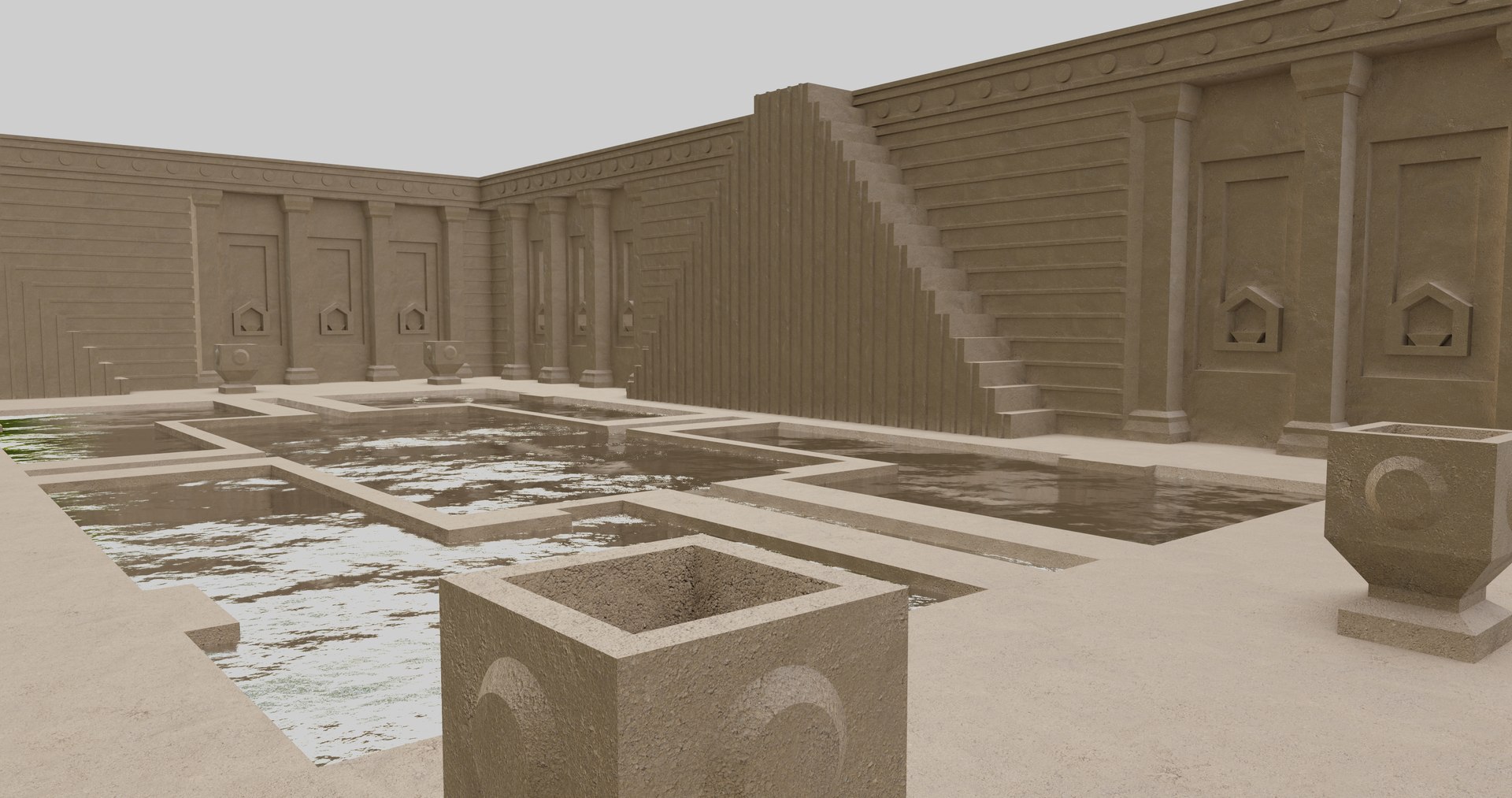 3D Primitive Underground Building - TurboSquid 1899101