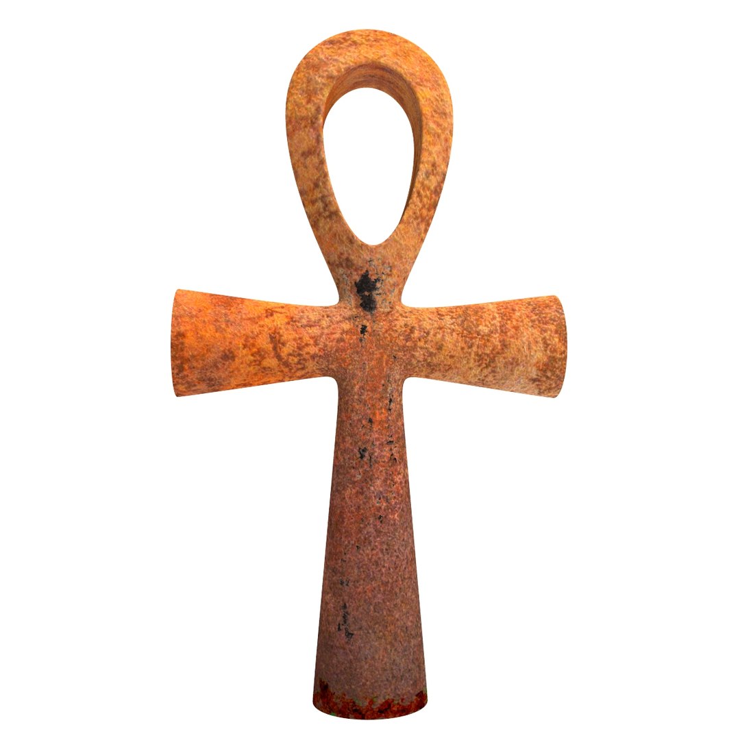 3d Rusty Cross Model