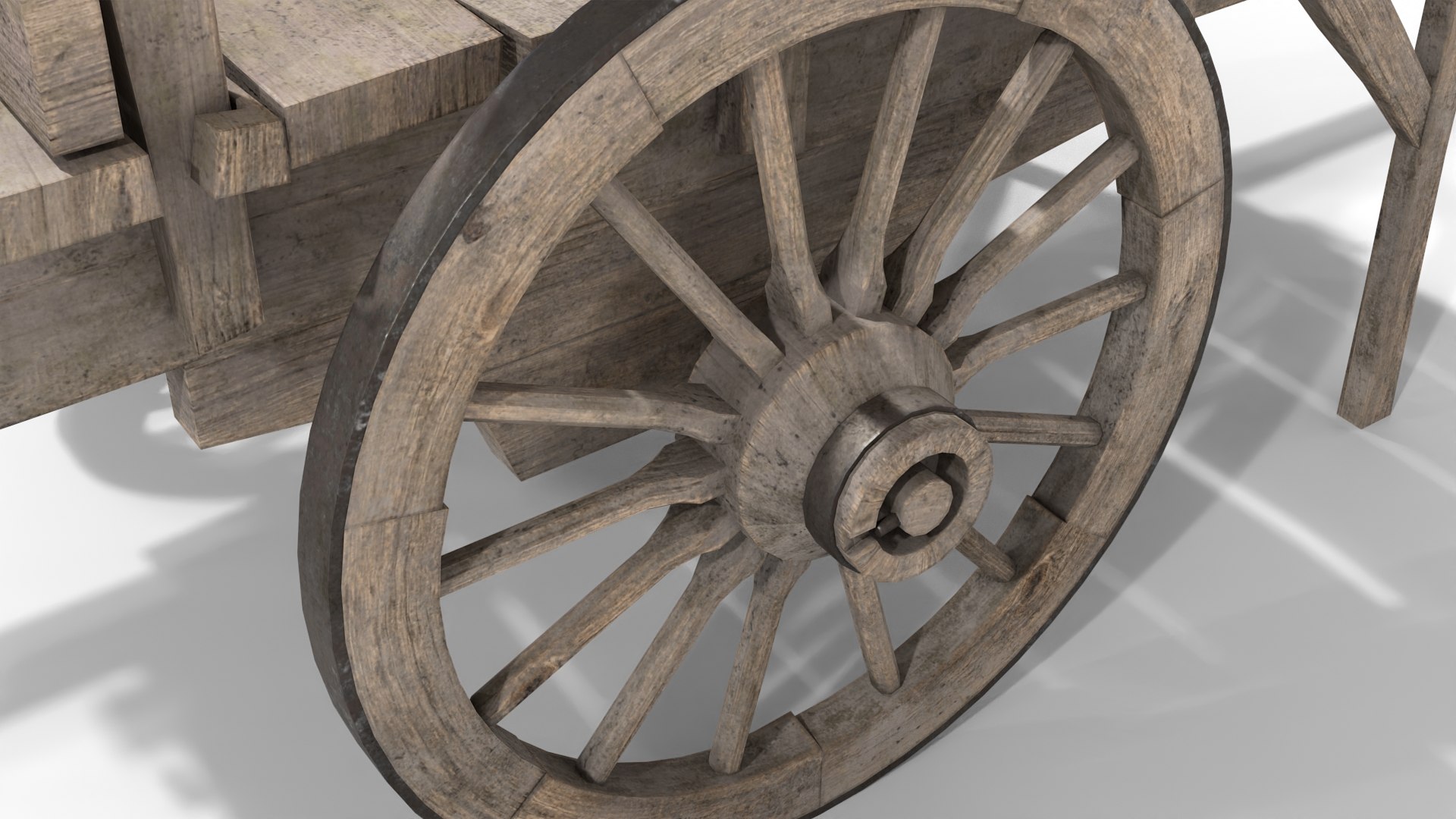 Wooden Trader Cart 3D Model - TurboSquid 1744367
