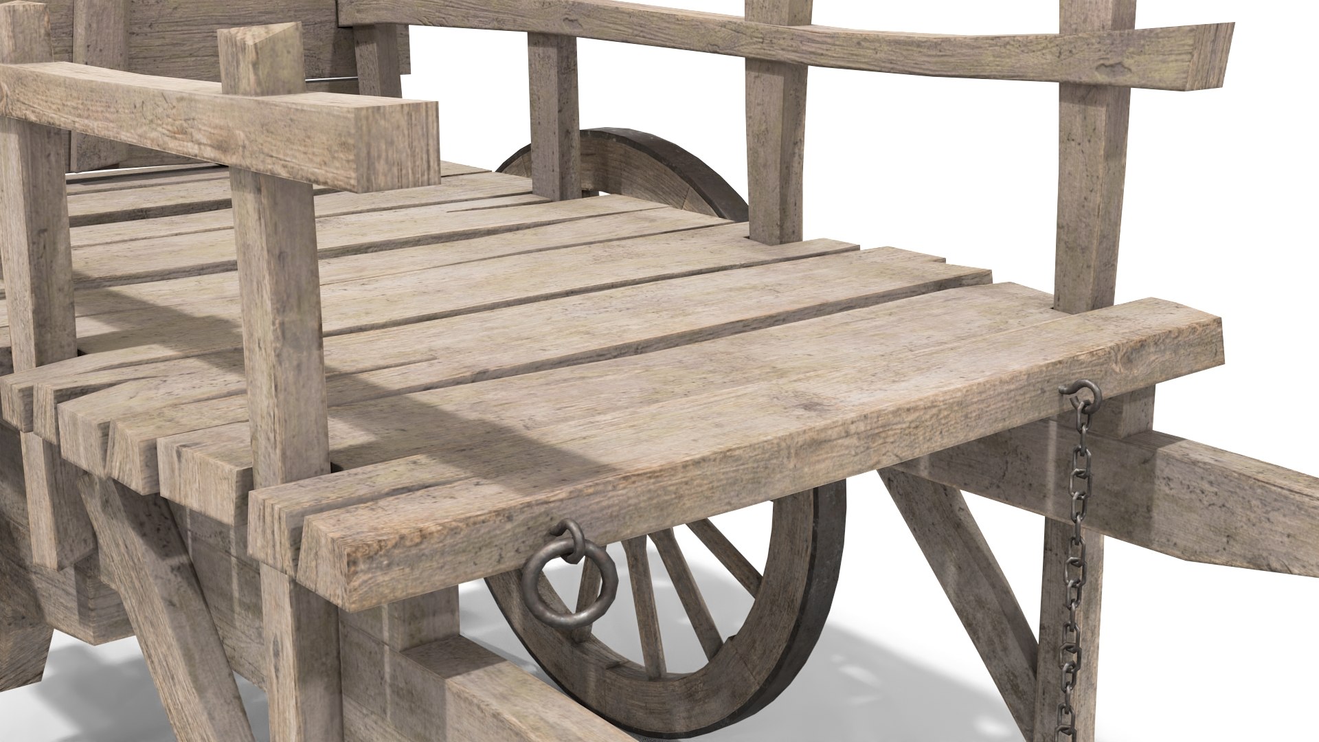 Wooden Trader Cart 3D Model - TurboSquid 1744367