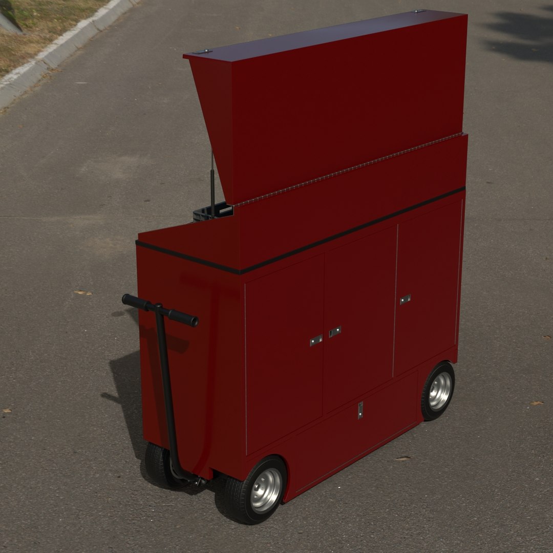 Workstation Cart 4 Model - TurboSquid 2301378
