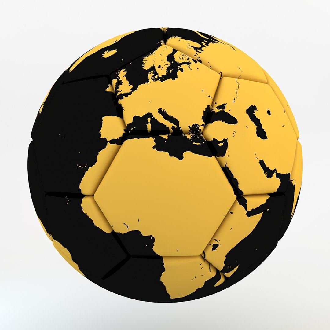 soccer ball earth realistic 3d max