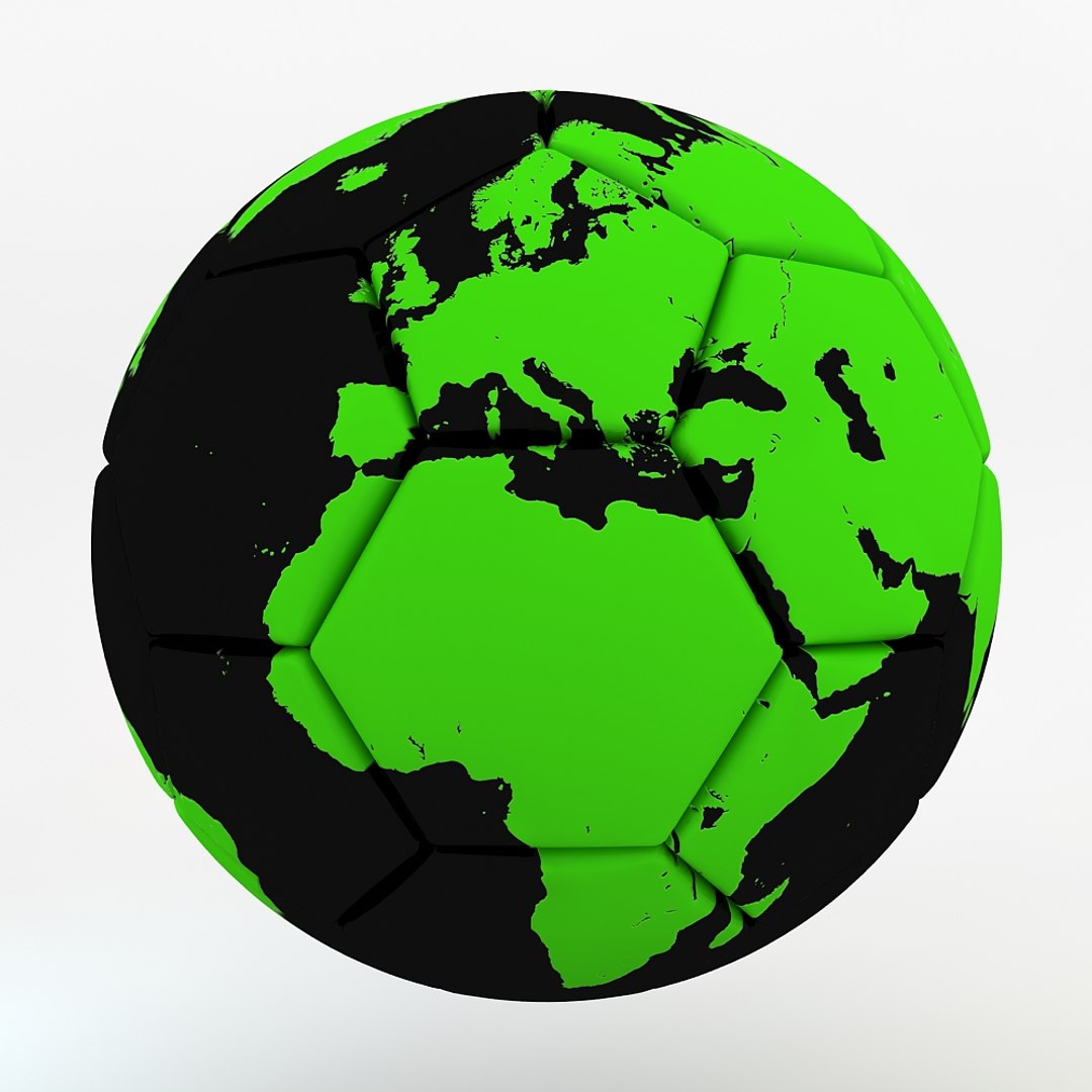 soccer ball earth realistic 3d max