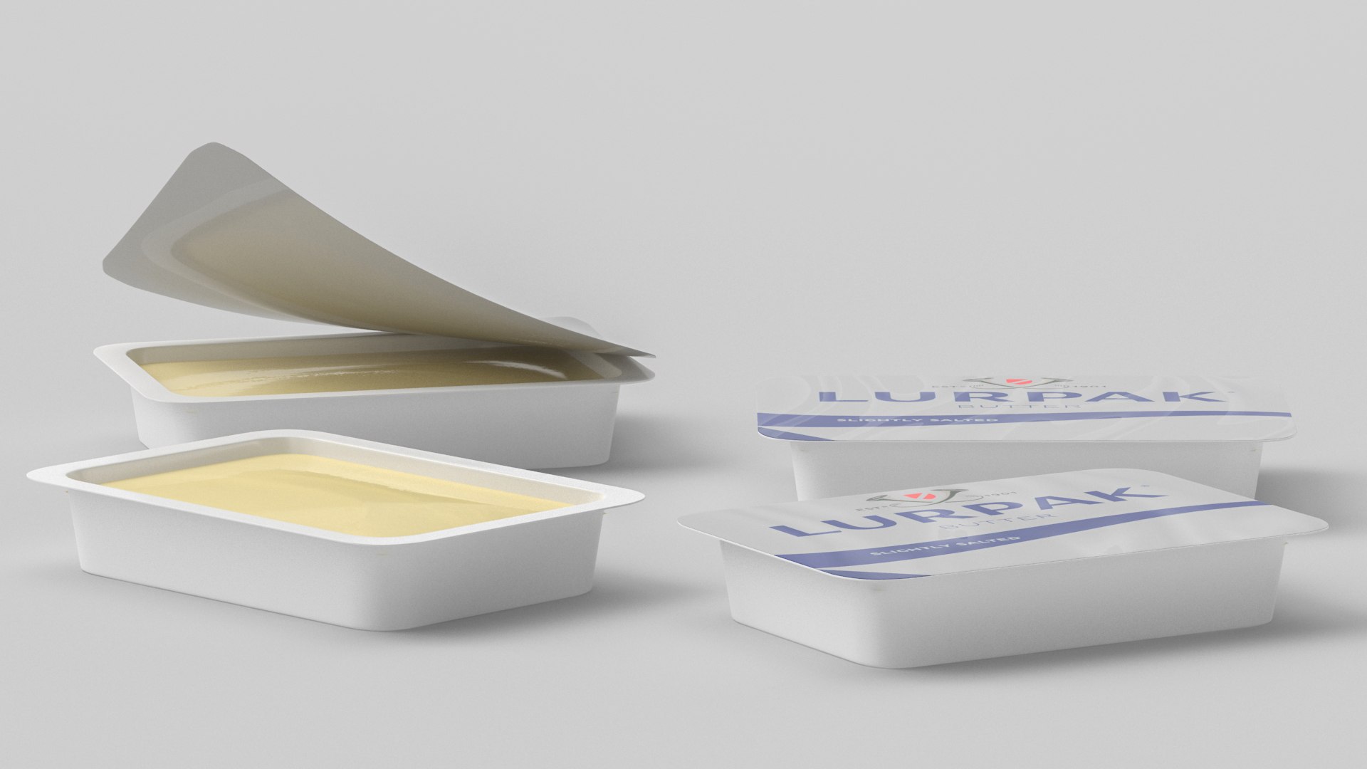 Lurpak Butter Mini Portions 3D Model - TurboSquid 1661617