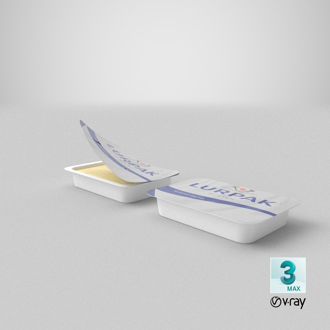 Lurpak Butter Mini Portions 3D Model - TurboSquid 1661617