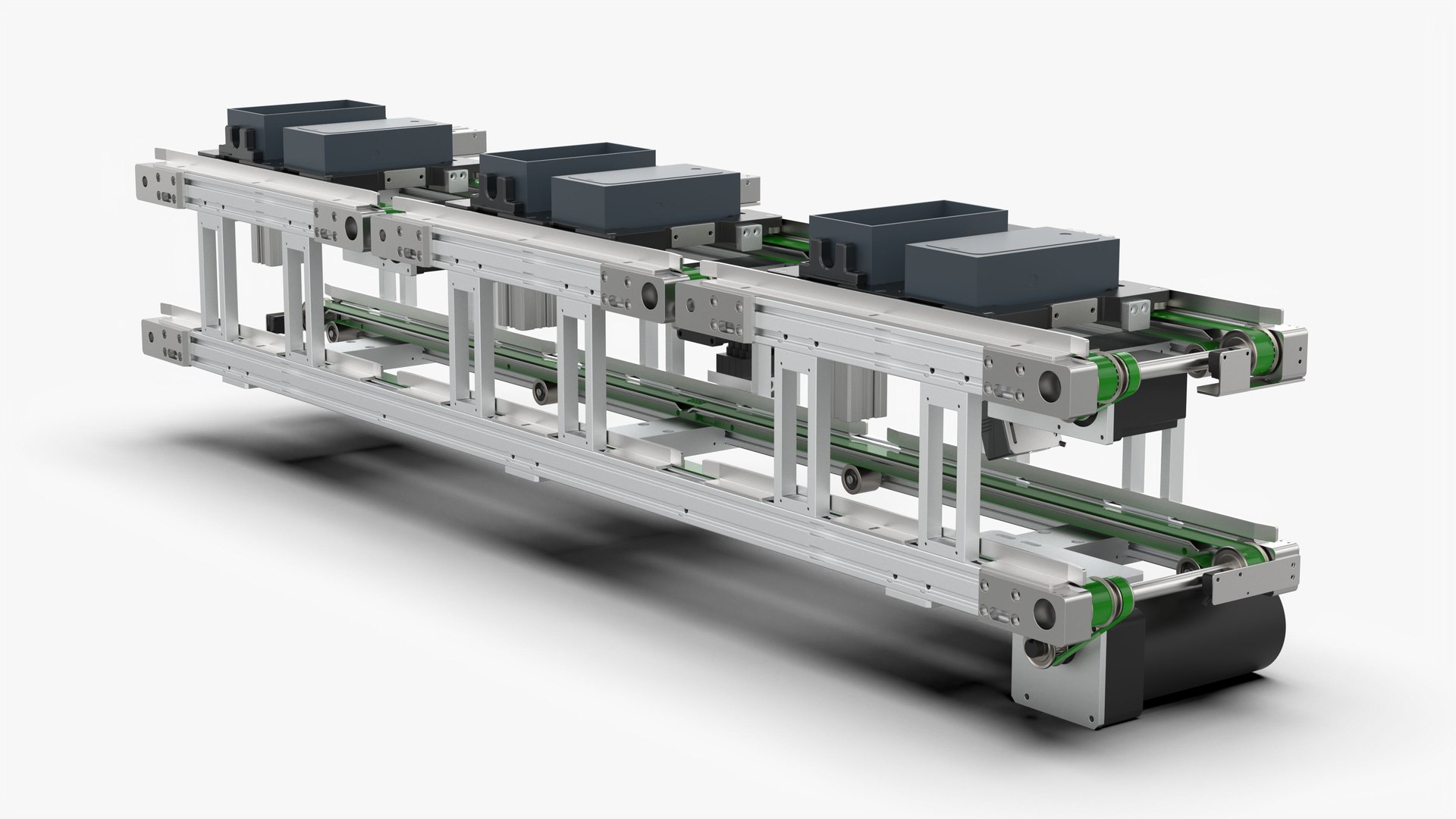 3D Model Upper And Lower Belt Conveyor - TurboSquid 2013531