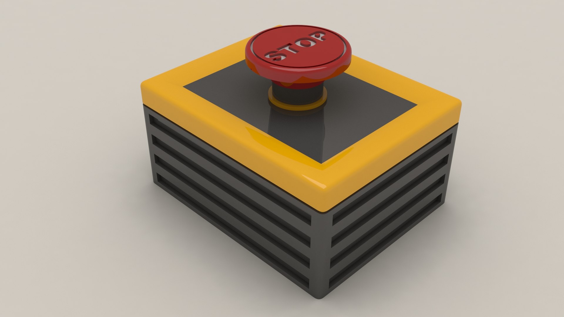 Emergency Panic Button 3D - TurboSquid 1538270