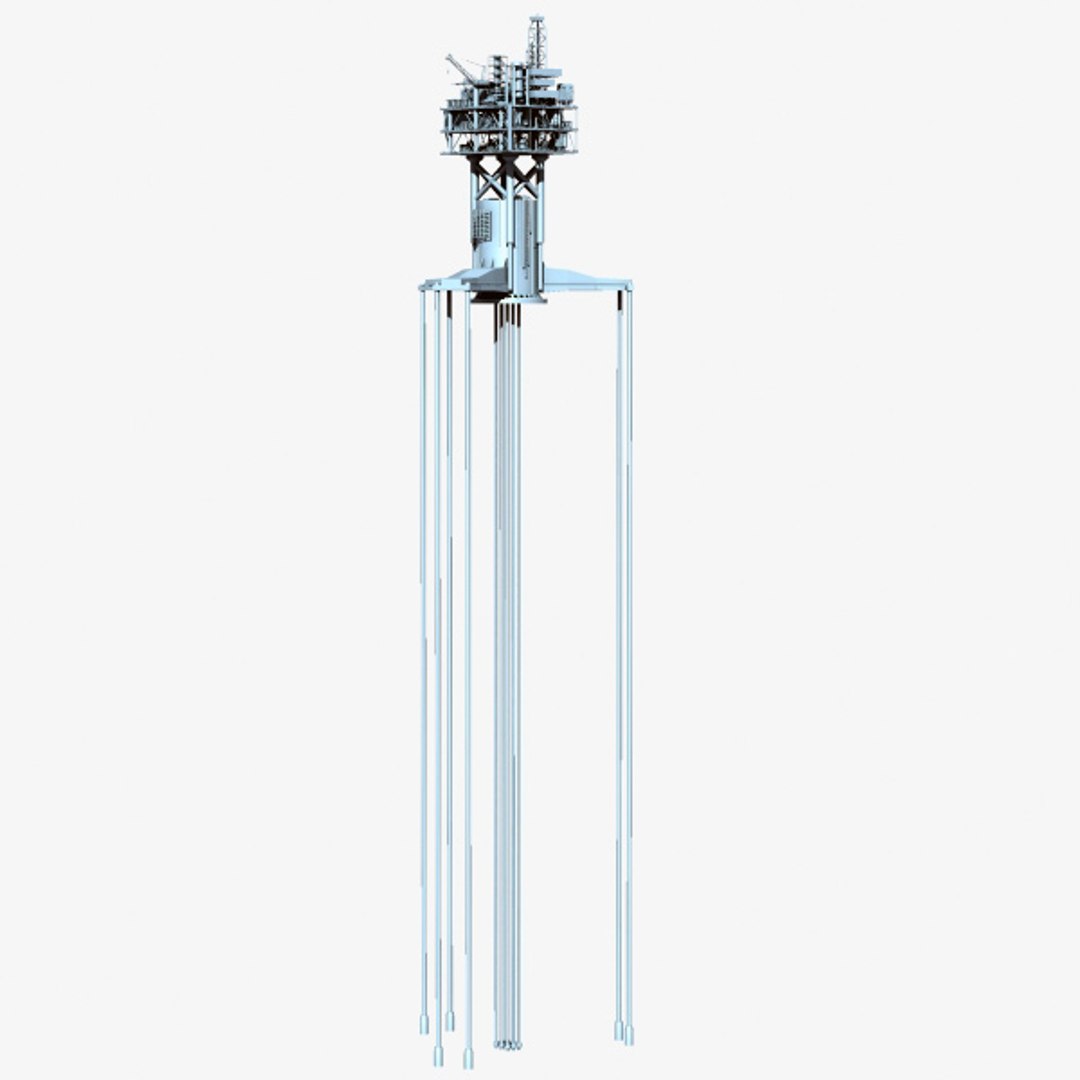 Tension Leg Platform 3d Model