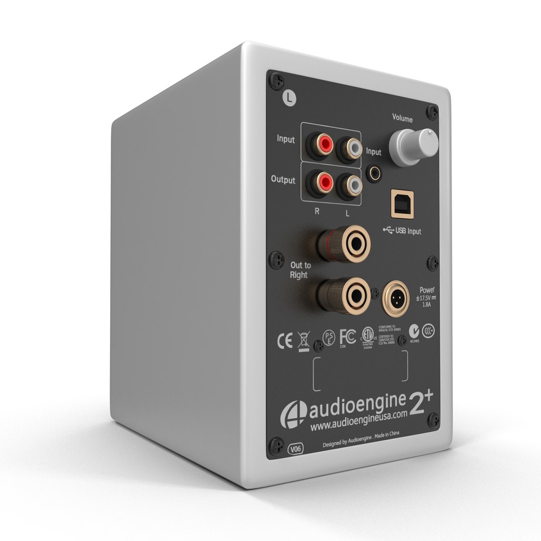 multimedia speakers audioengine a2 3d model