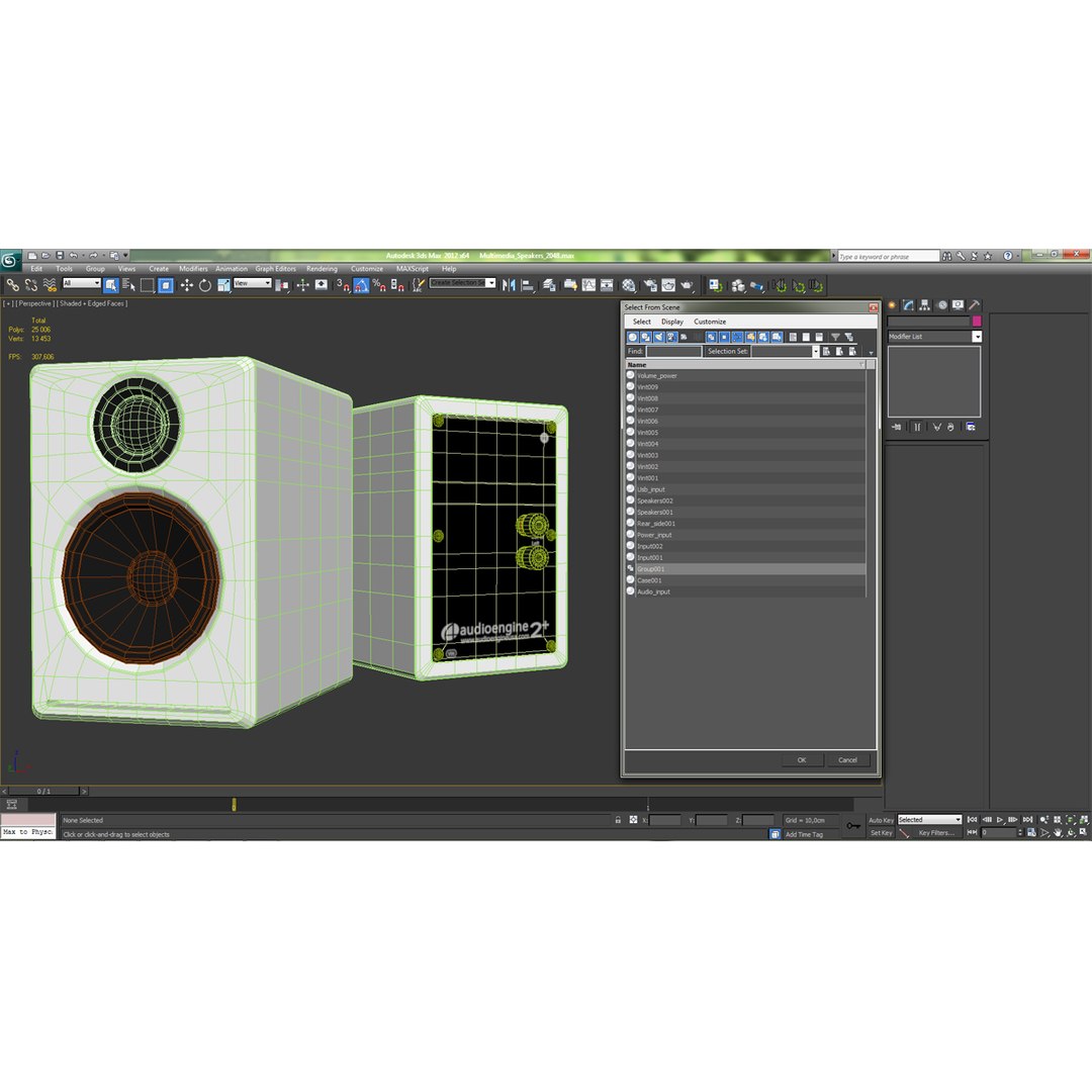 multimedia speakers audioengine a2 3d model