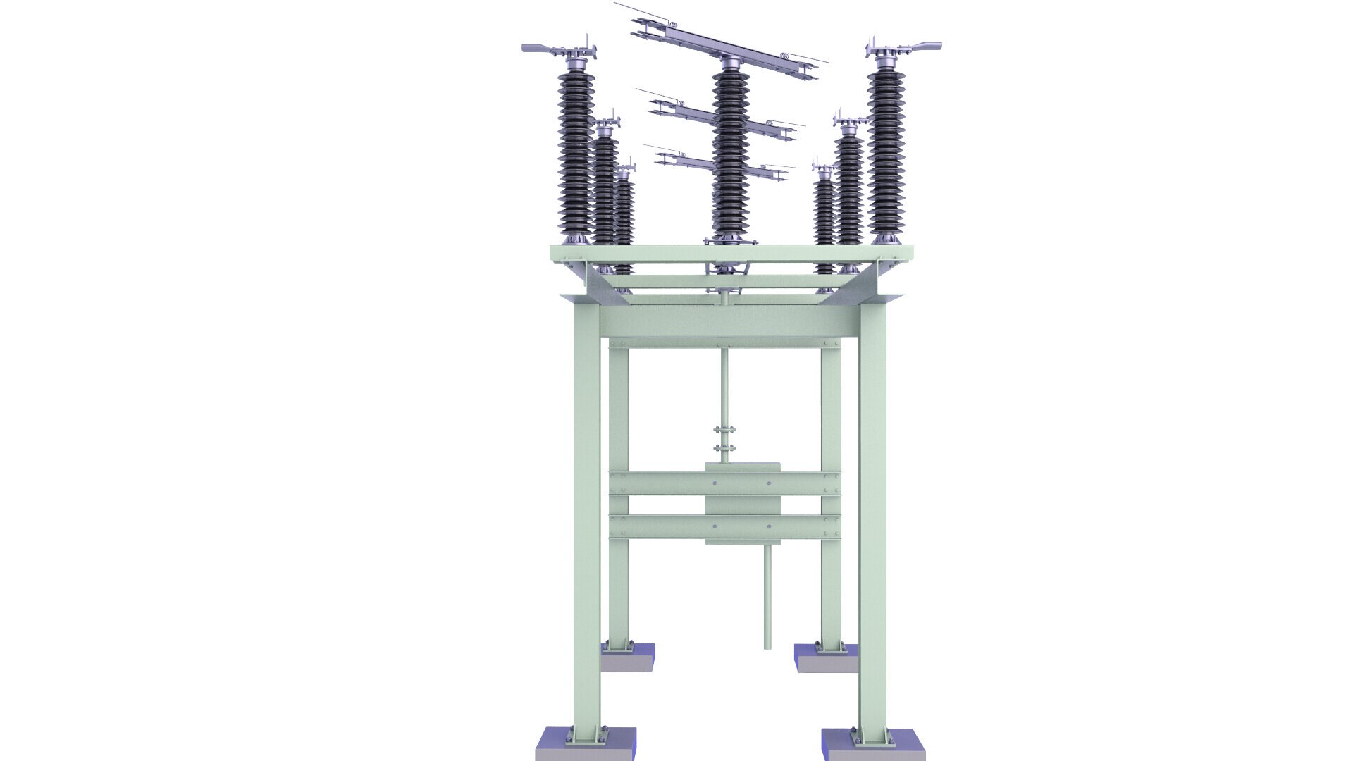 3D Model Substation Off Double Break Disconnector 30 - TurboSquid 2098672