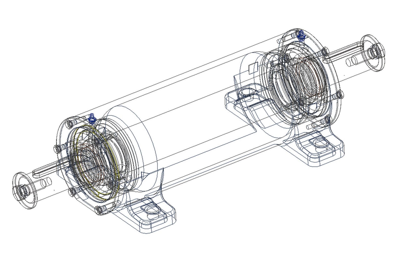 3D Model PDN Two-bearing Housings ; This Is An Test File. The Complete ...