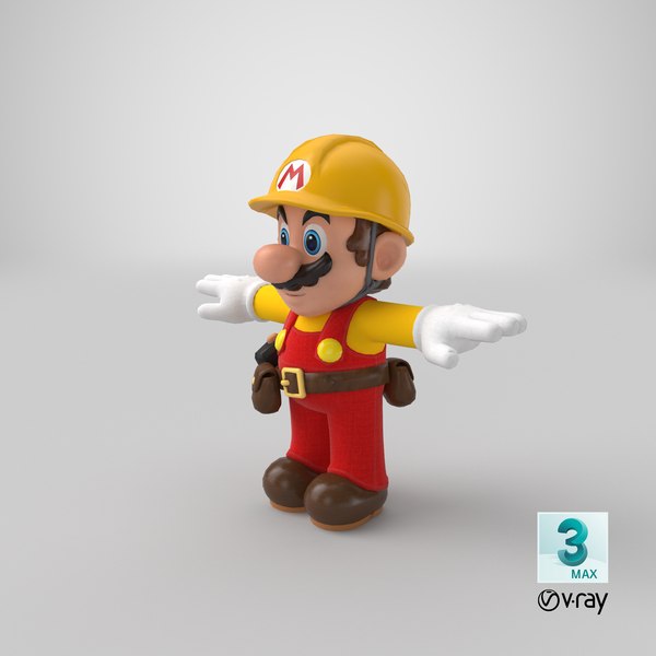 3D mario bros builder model - TurboSquid 1488859