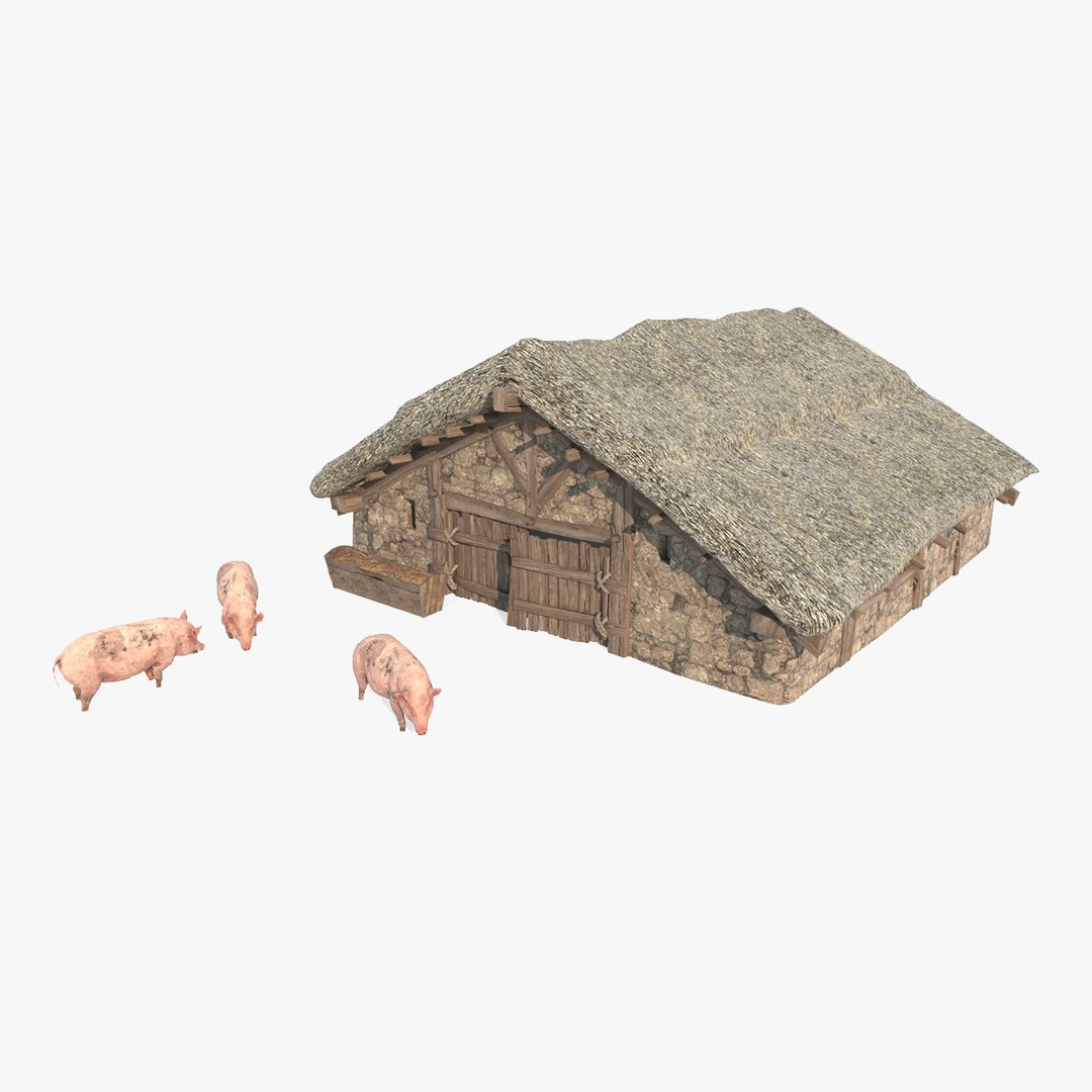 Medieval Architecture Pigsty 3D Model - TurboSquid 2385967
