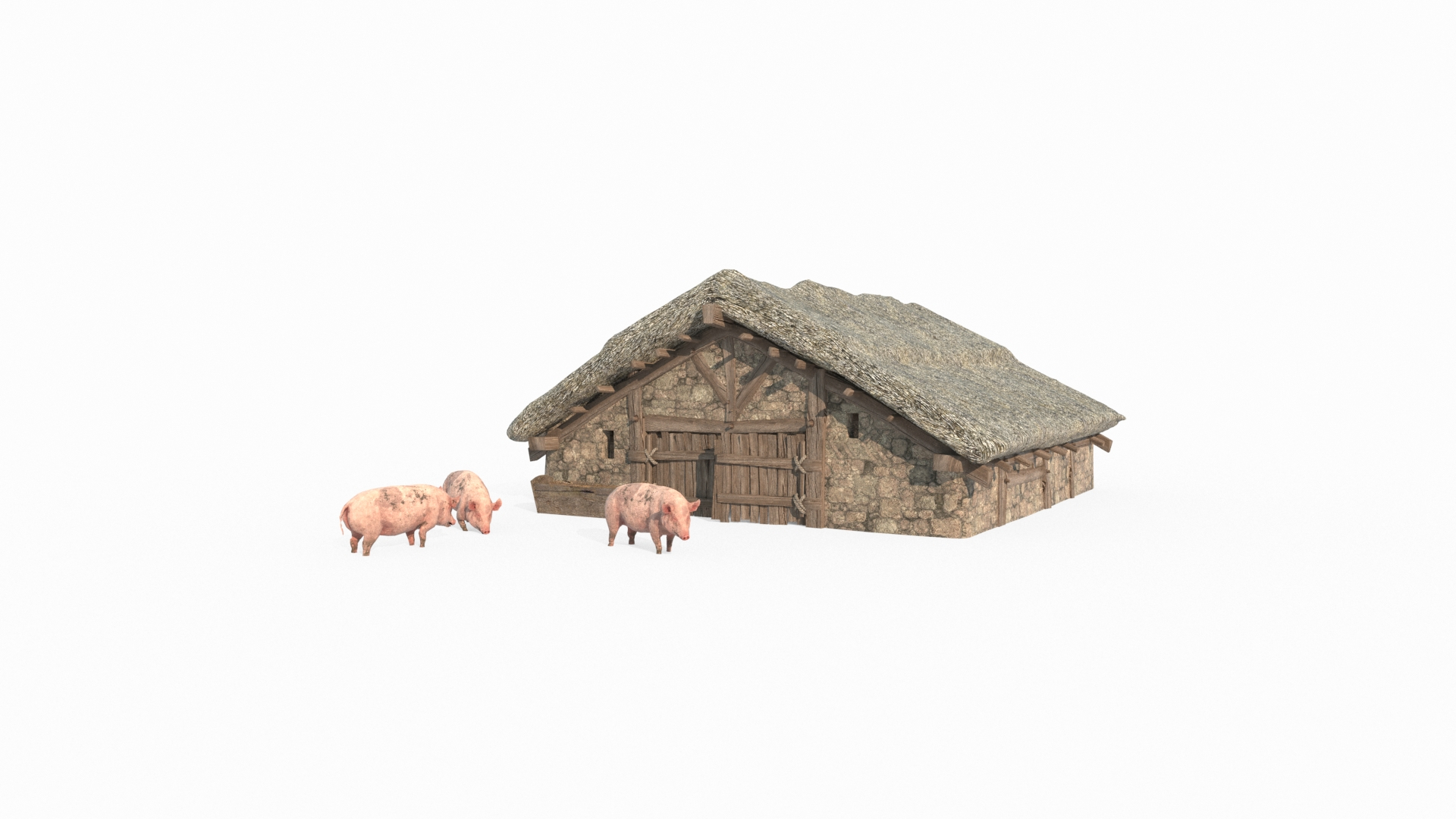 Medieval Architecture Pigsty 3D Model - TurboSquid 2385967