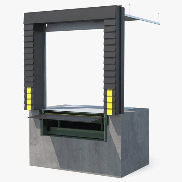 modelo 3d Refugio para muelle de carga con puerta enrollable abierta - TurboSquid 2402362