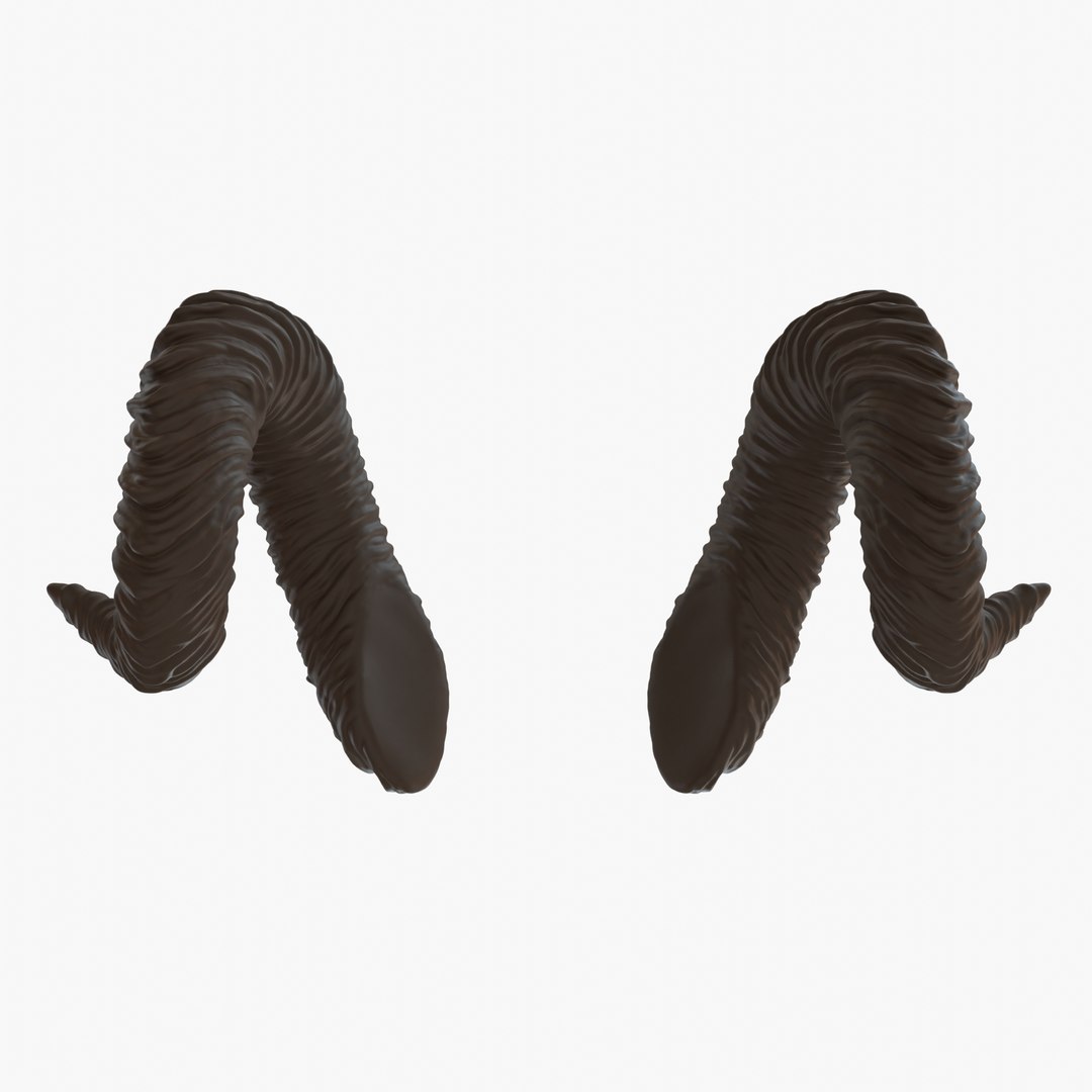 3D Large Curled Horns - Cadence - TurboSquid 1793217