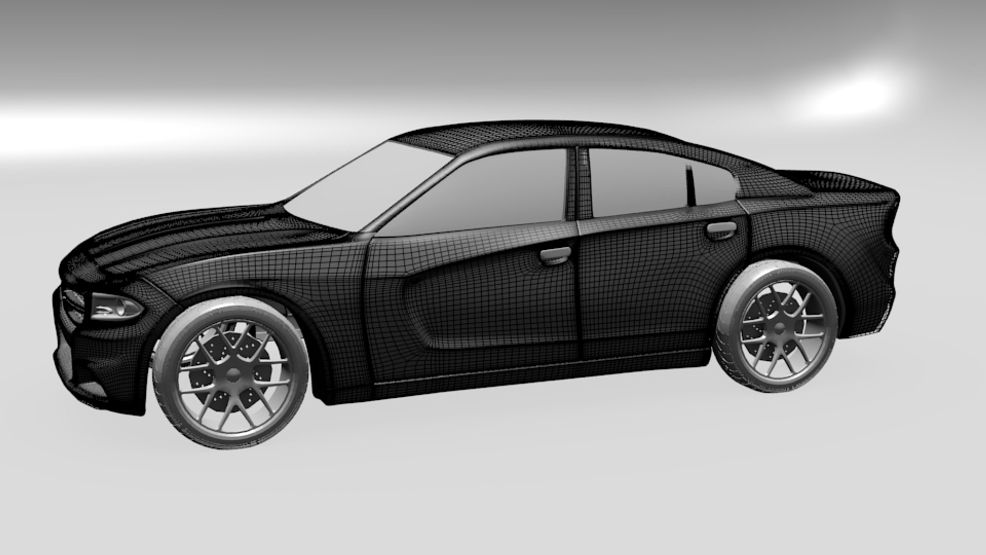 3d model dodge charger