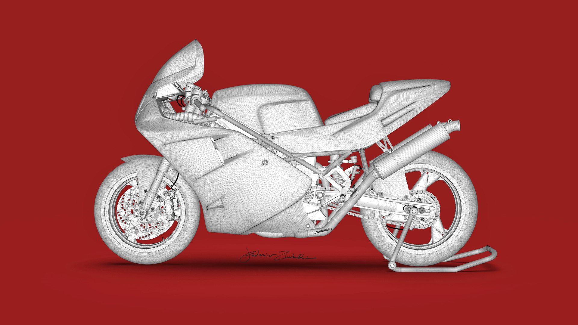 Ducati 888 3D - TurboSquid 1447705