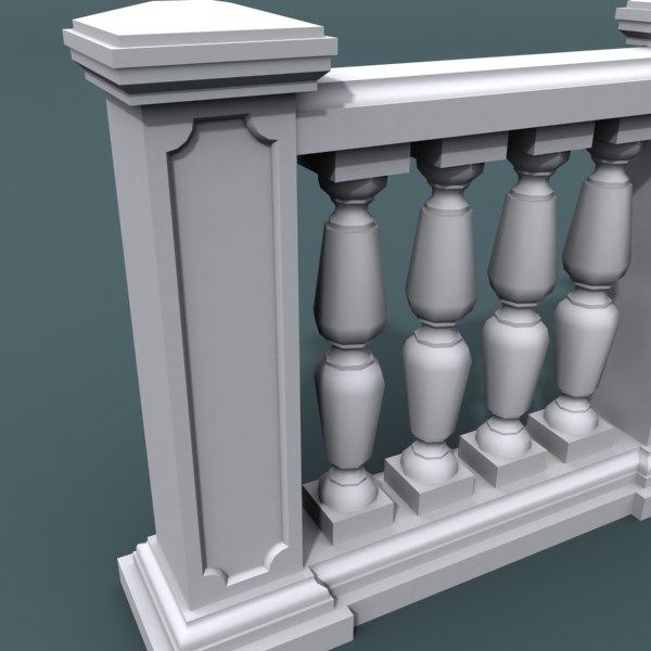 balustrade architectural 3d model