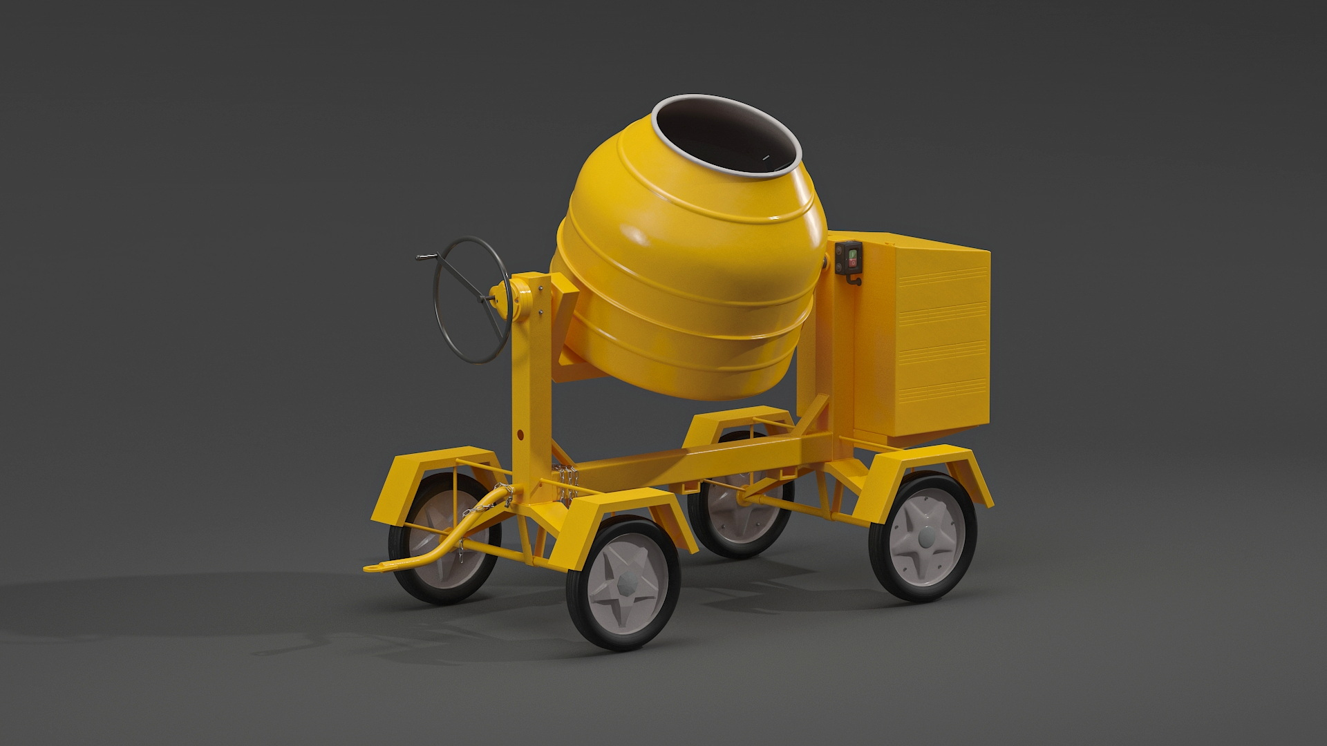 3D Electric Portable Cement Mixing Machine - TurboSquid 2051586