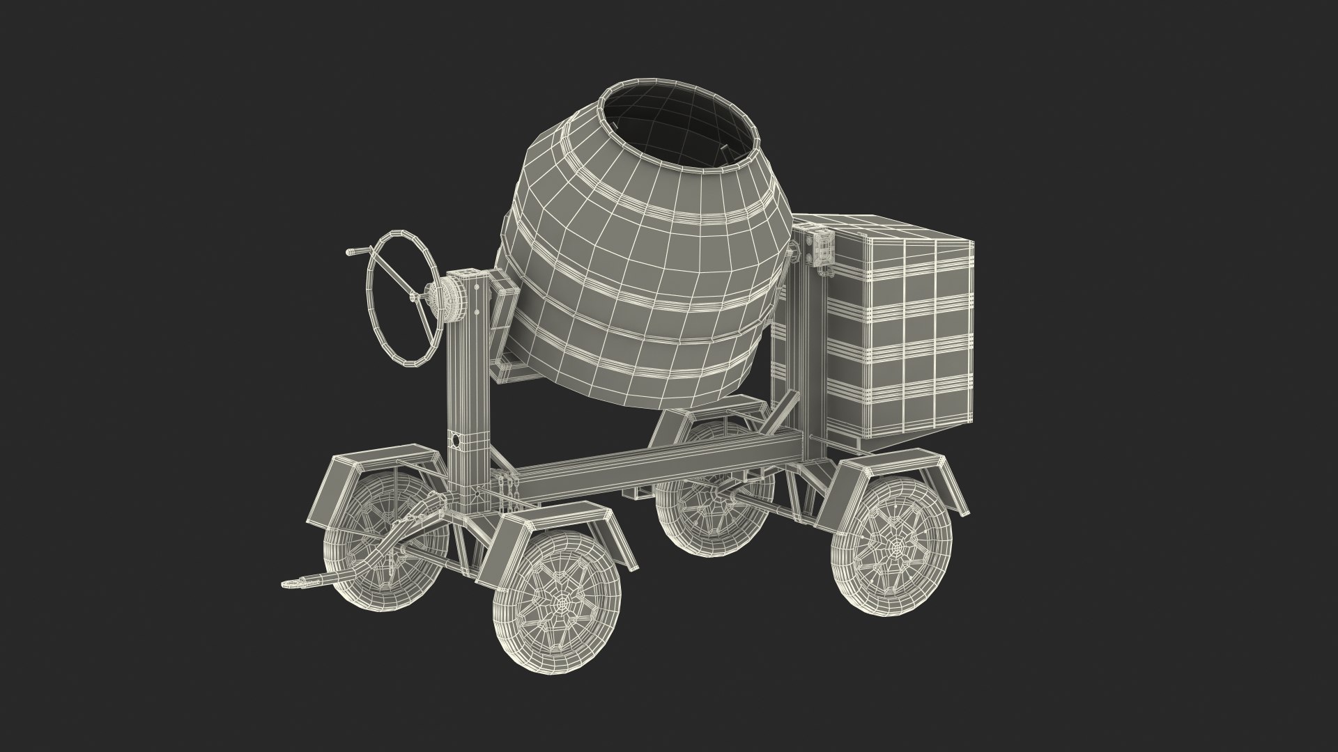 3D Electric Portable Cement Mixing Machine - TurboSquid 2051586