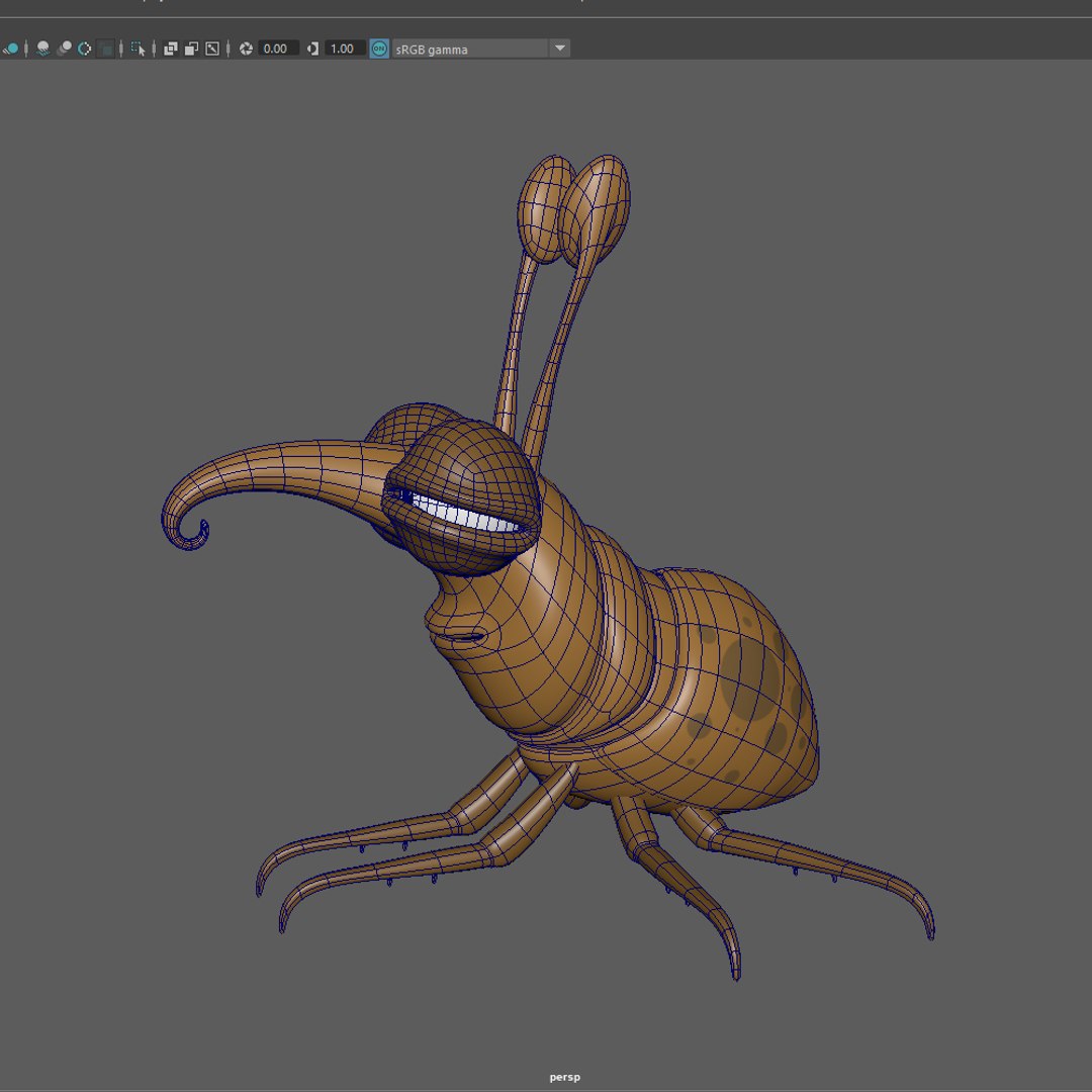 3D Model Bug Cartoon - TurboSquid 1629581