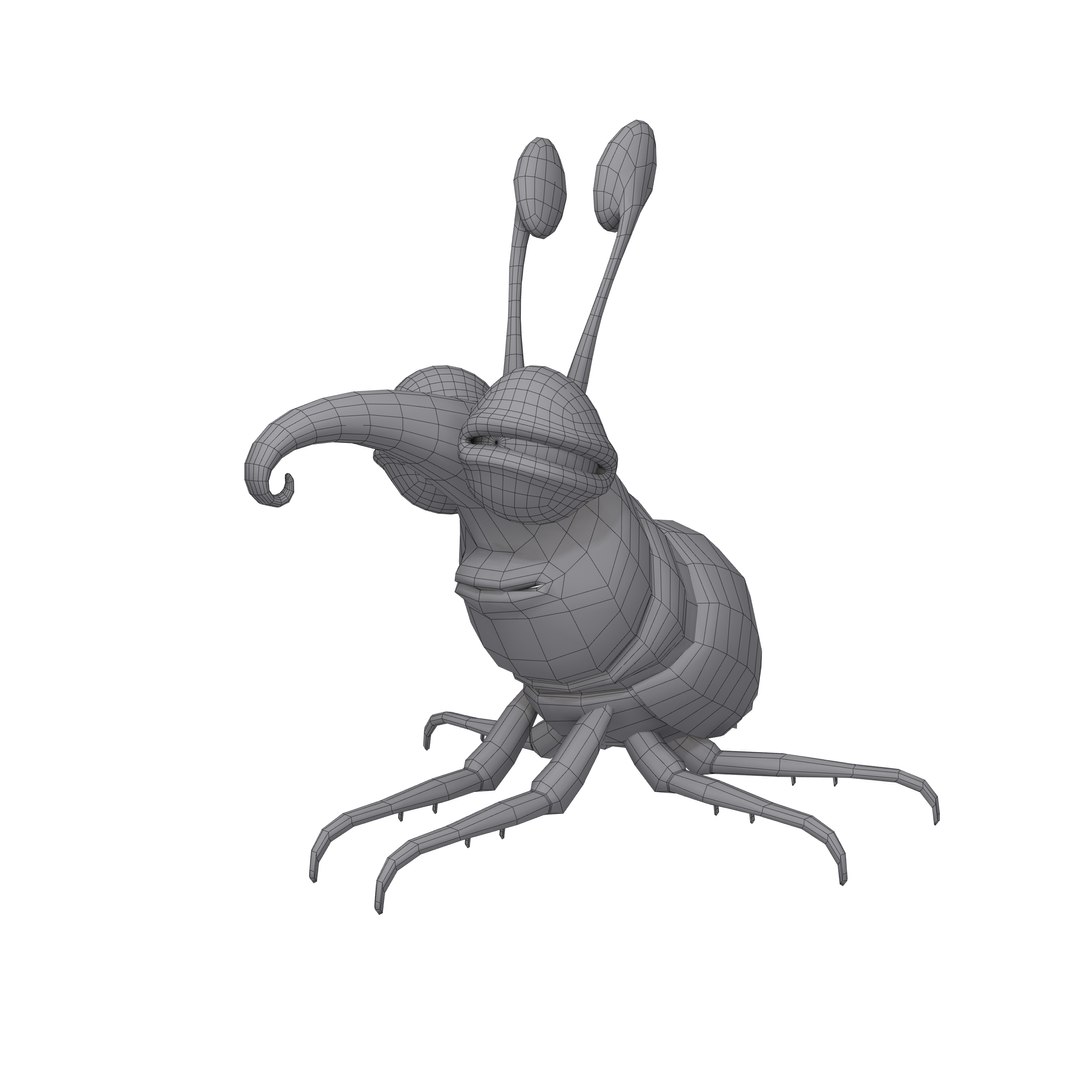 3D Model Bug Cartoon - TurboSquid 1629581